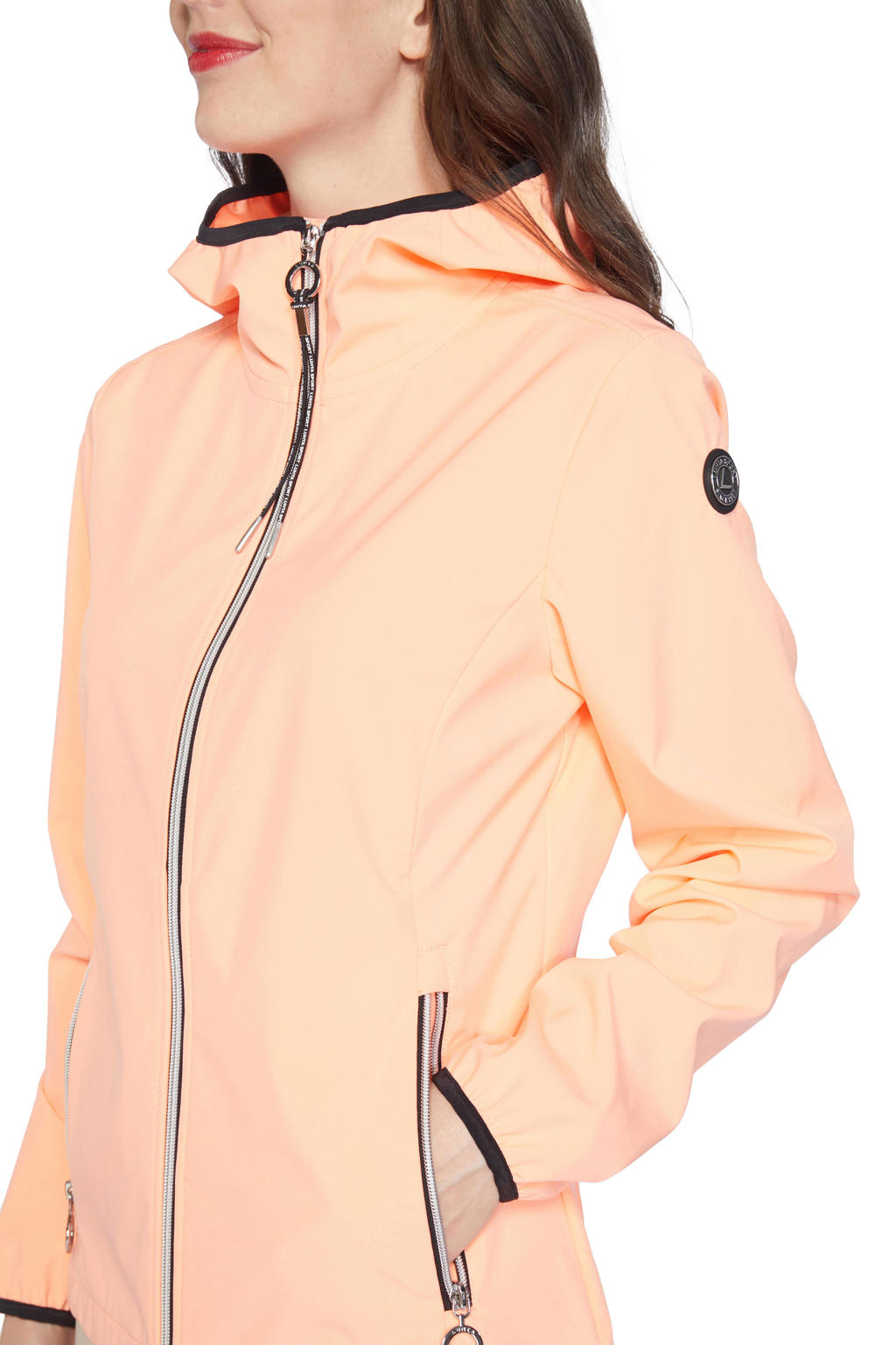 Luhta softshell jas Innola lichtoranje | wehkamp