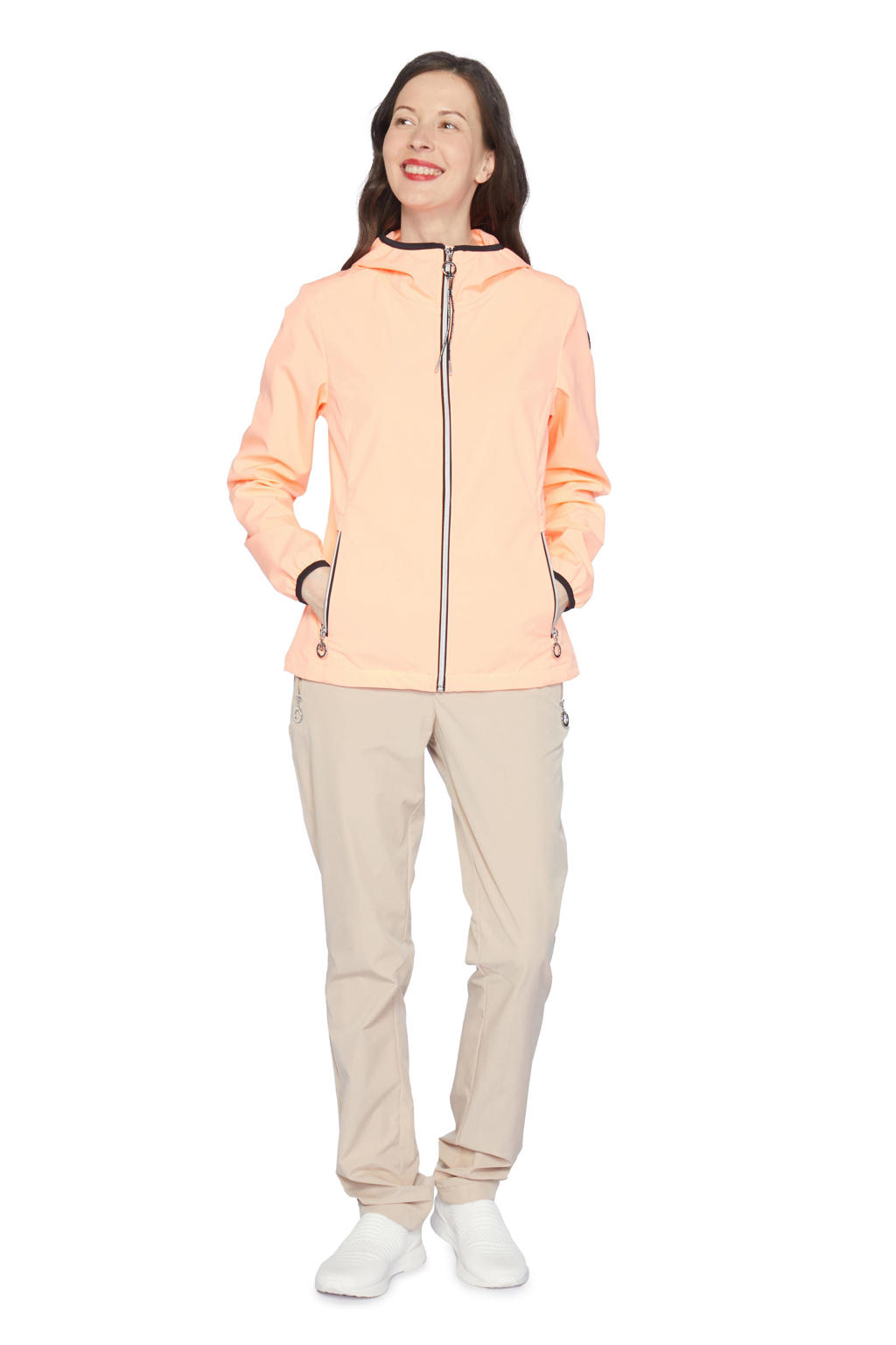 Luhta softshell jas Innola lichtoranje | wehkamp