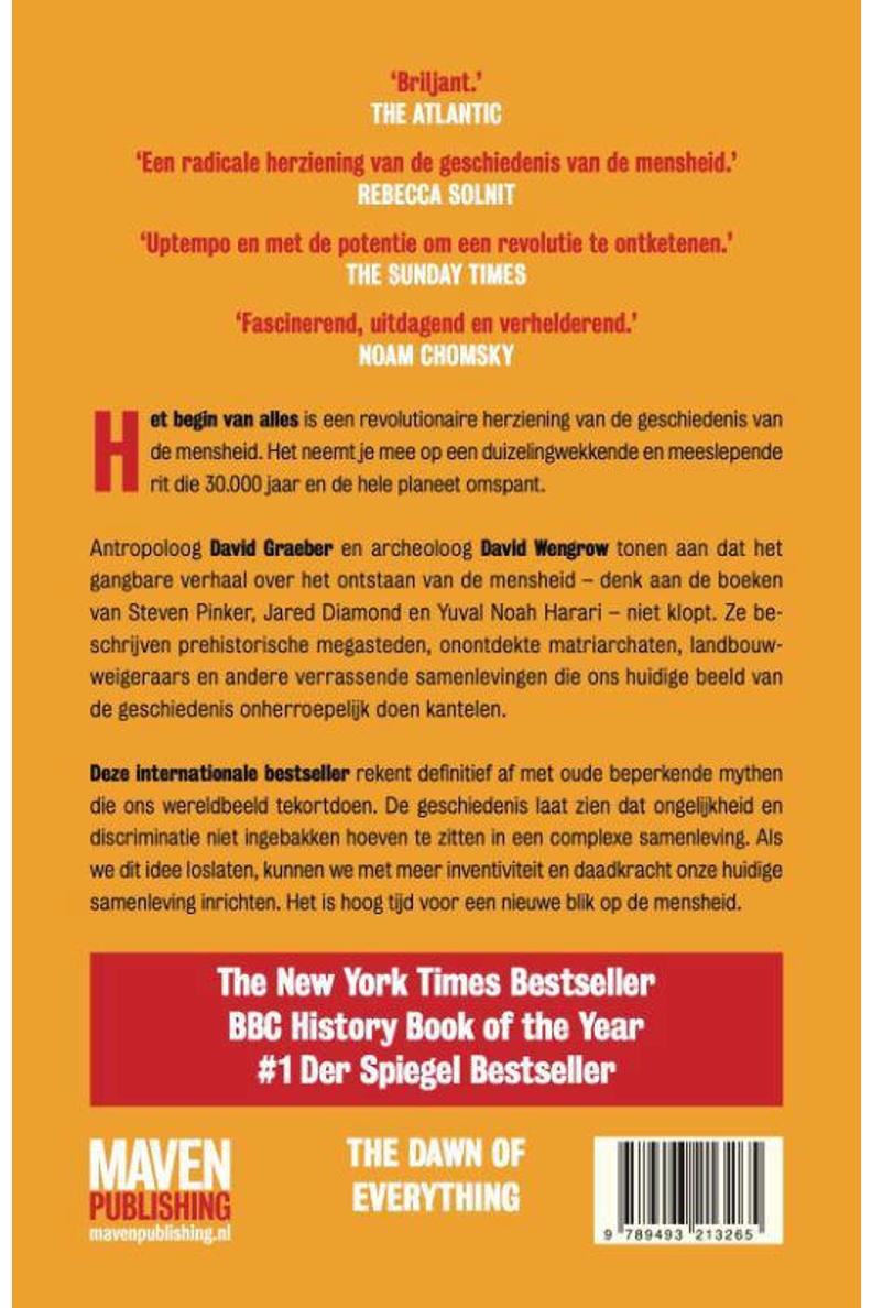 David Graeber en David Wengrow Het begin van alles | wehkamp
