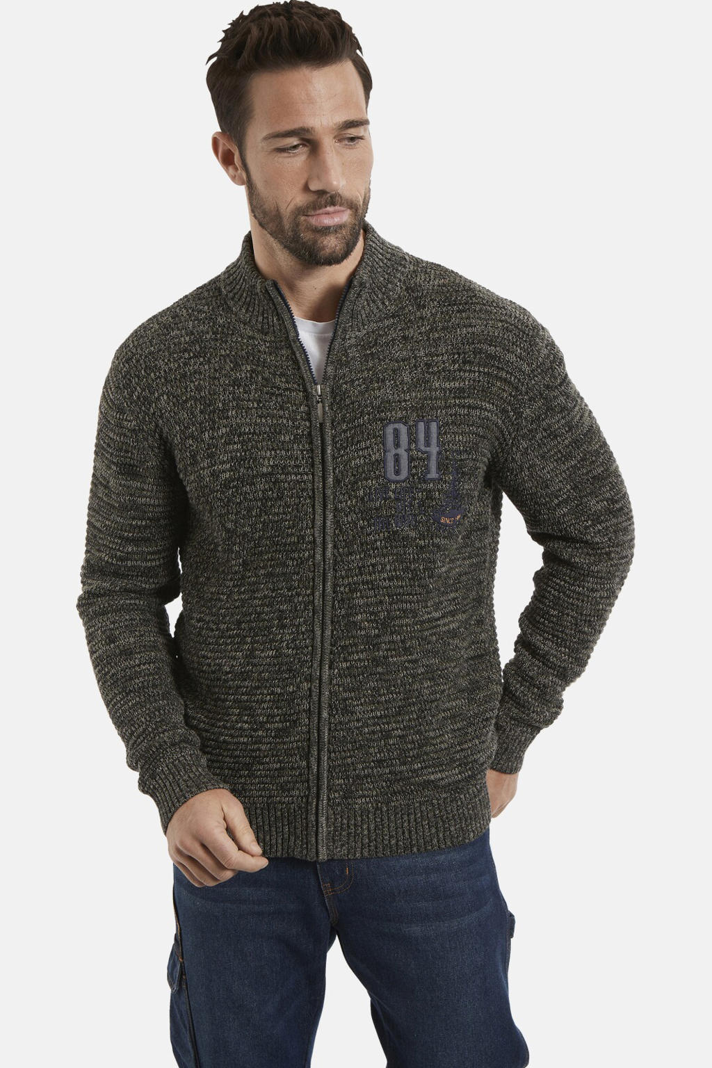 Jan Vanderstorm vest GISELHER Plus Size bruin | wehkamp