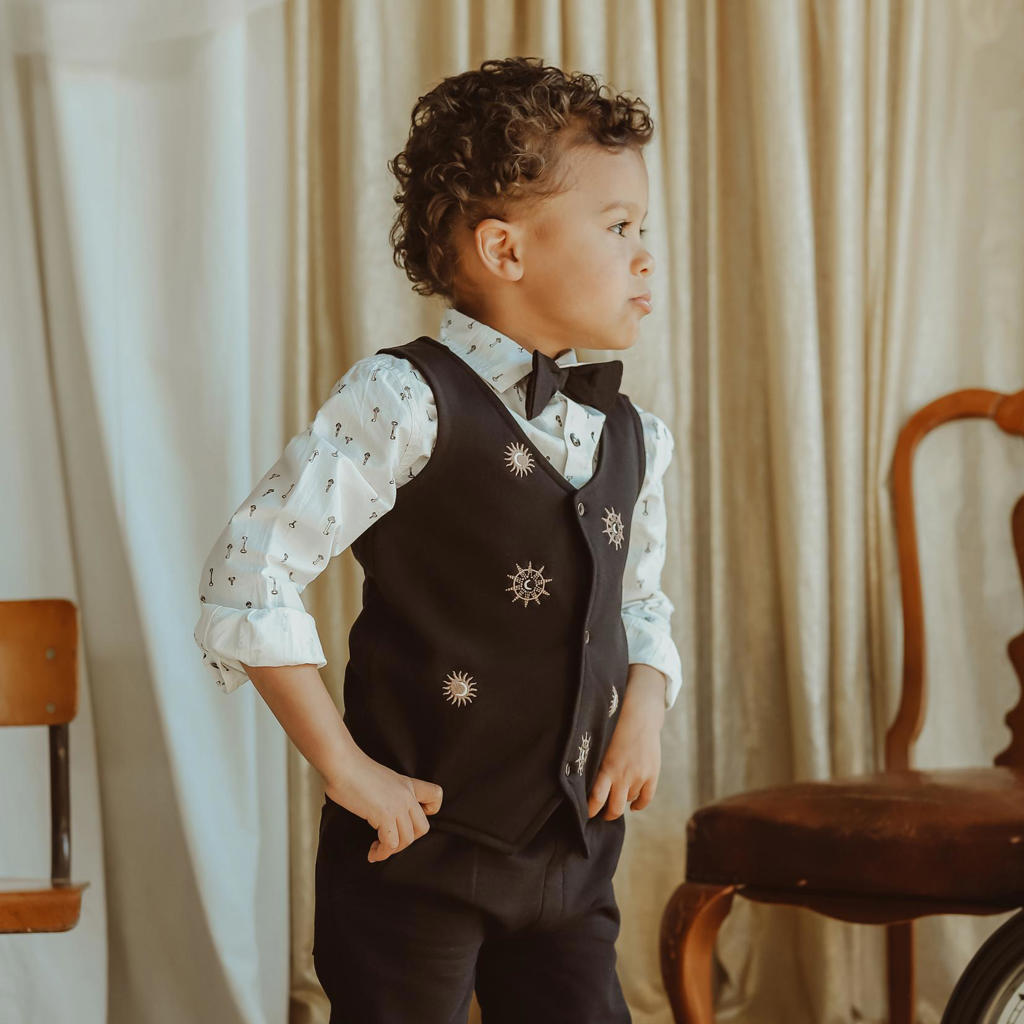 Your Wishes overhemd Conner met all over print wit/zwart | wehkamp