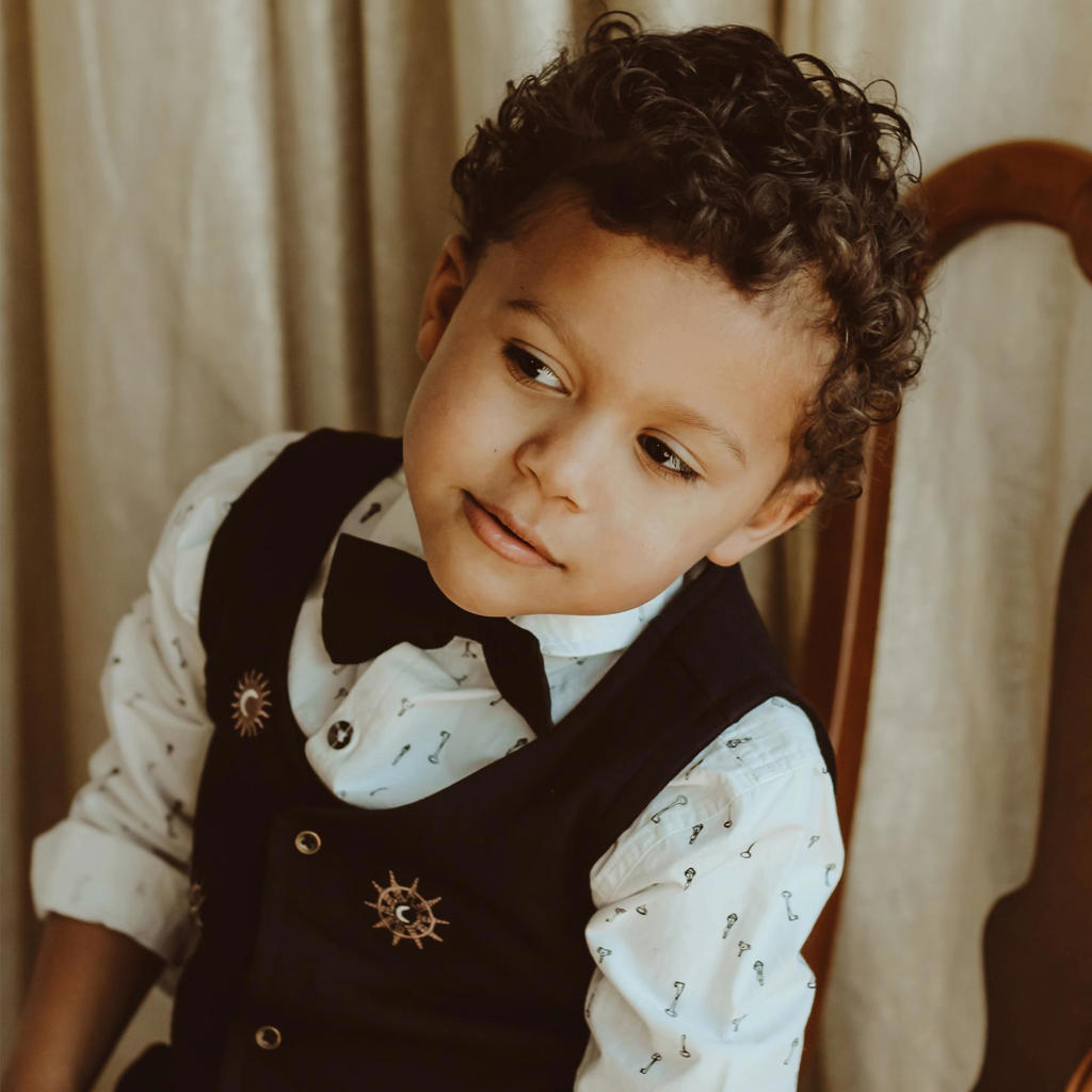 Your Wishes overhemd Conner met all over print wit/zwart | wehkamp