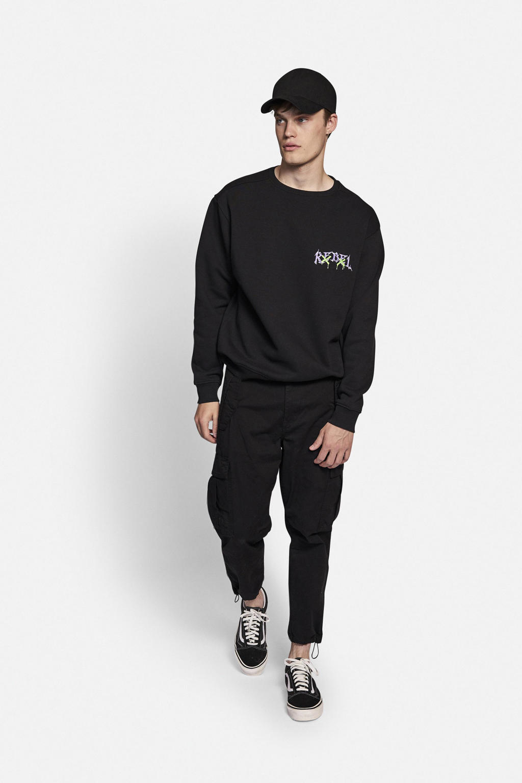 Redefined Rebel loose fit broek RRPLJolan zwart | wehkamp