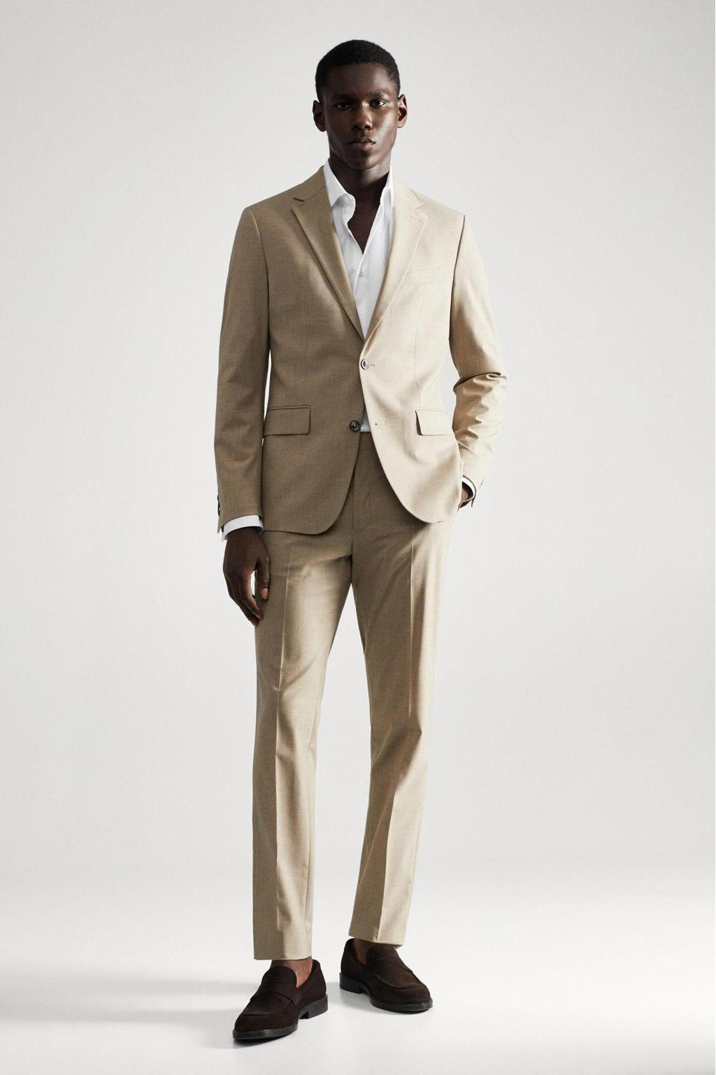Mango Man regular fit overhemd wit | wehkamp