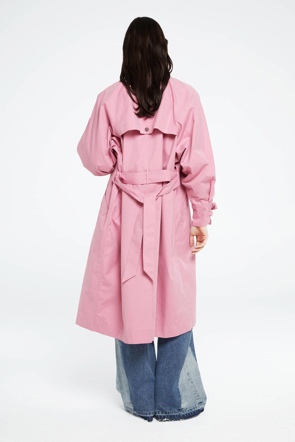 Fabienne Chapot trenchcoat jas Trine met ceintuur lichtroze | wehkamp