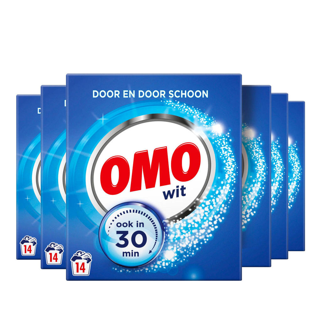 Omo waspoeder Wit - 6 x 14 wasbeurten - 84 wasbeurten | wehkamp