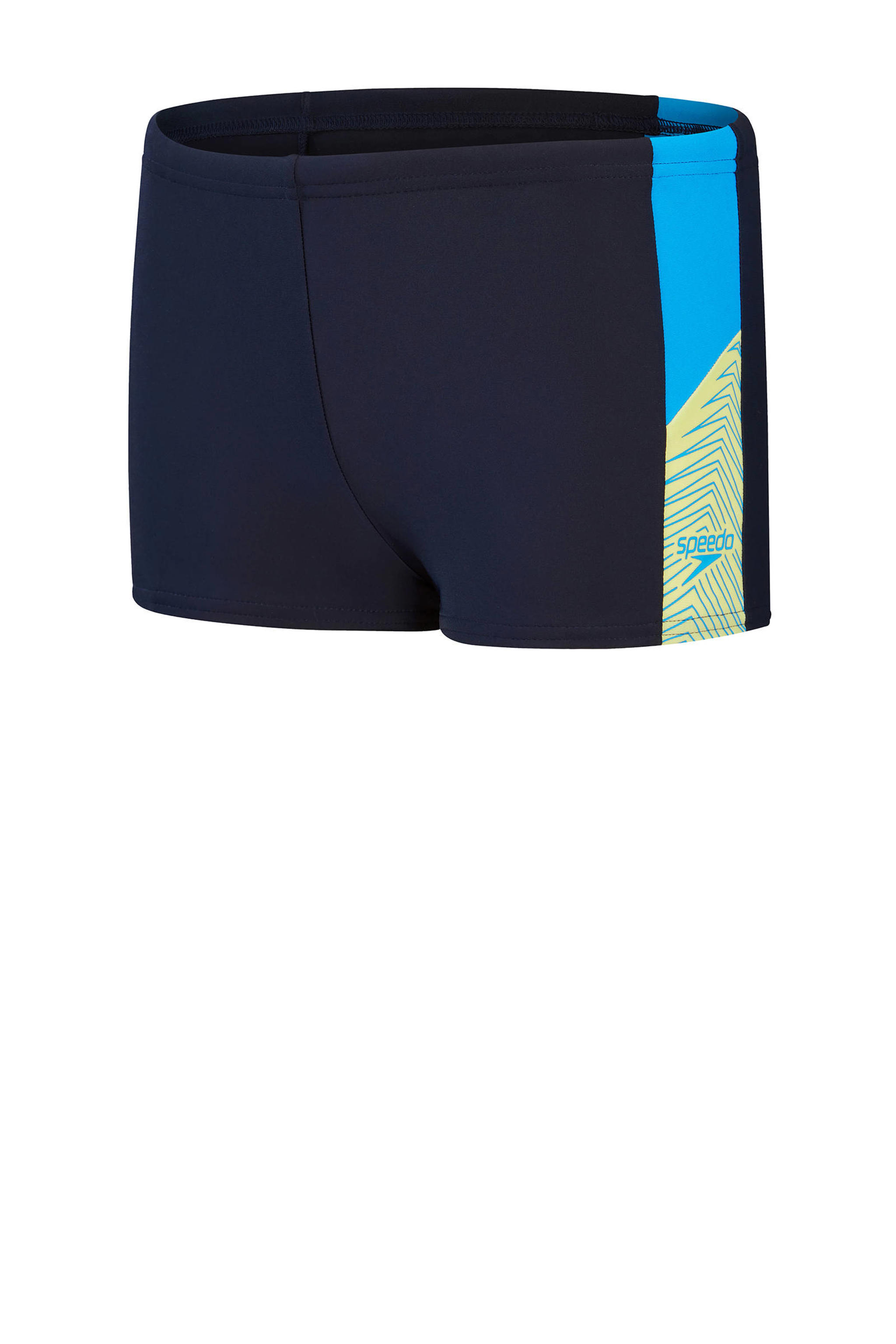 Speedo Endurance10 zwemboxer Dive donkerblauw/blauw/geel | wehkamp