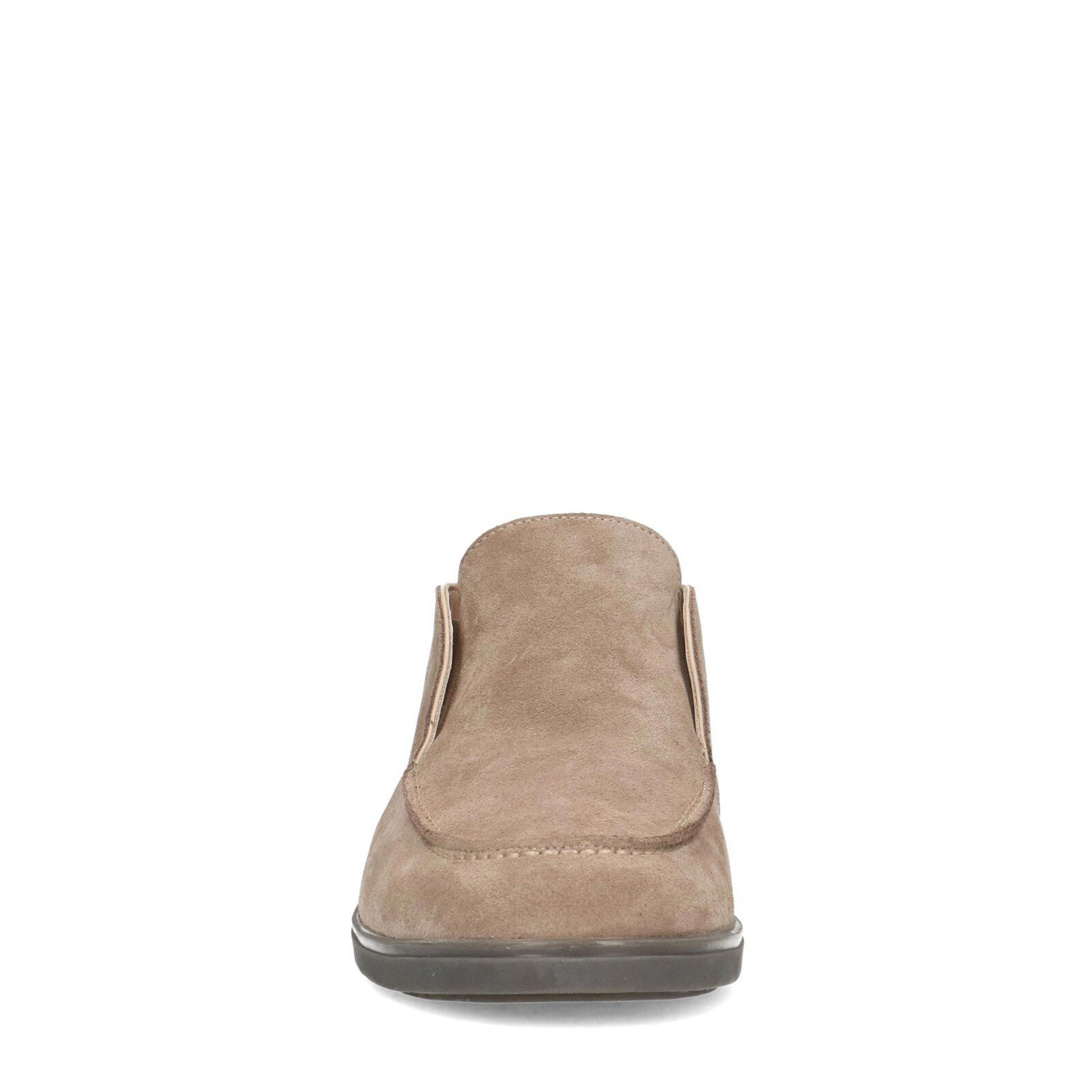 Manfield suède hoge loafers taupe | wehkamp