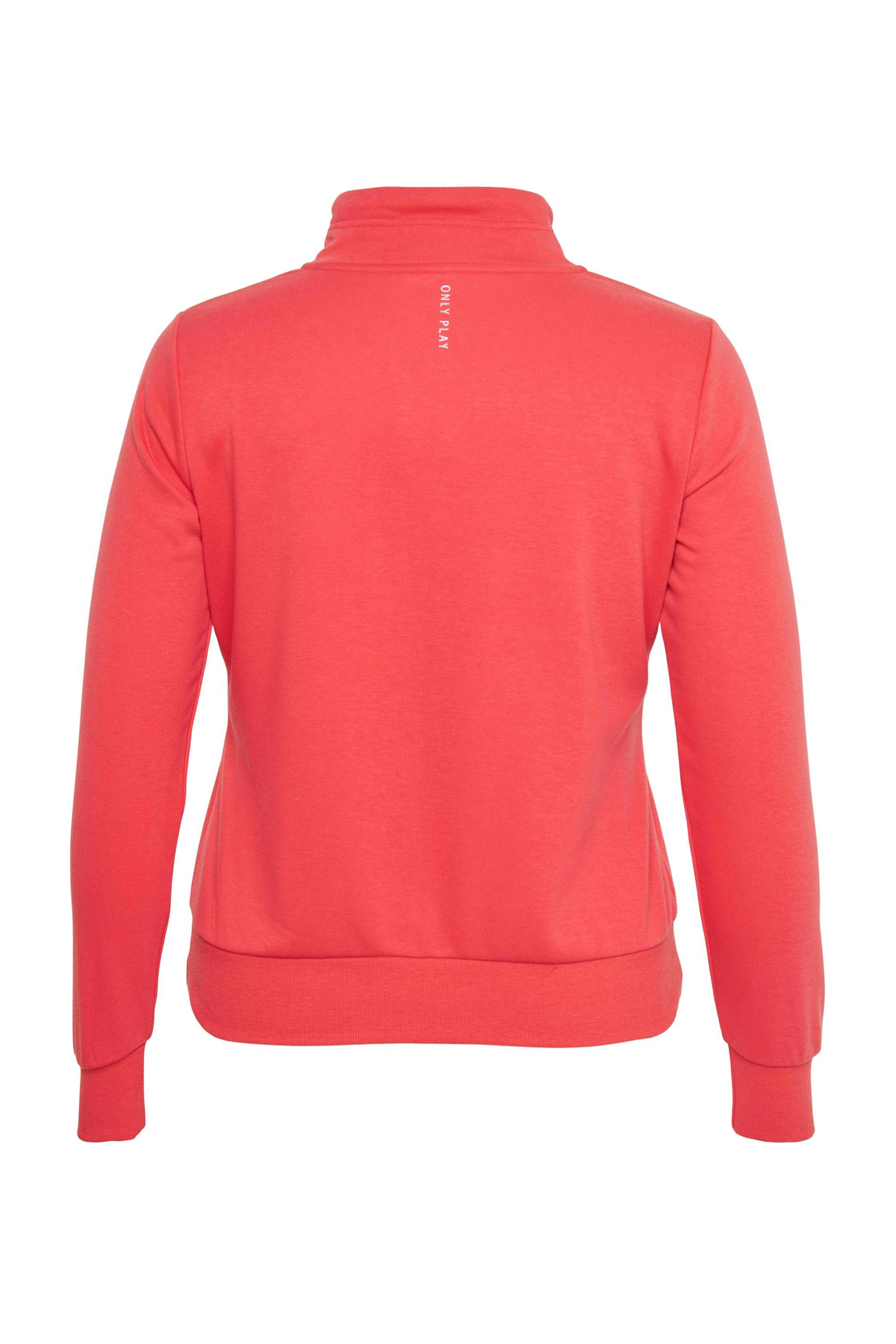 ONLY PLAY CURVY Plus Size sportvest ONPELINA rood | wehkamp