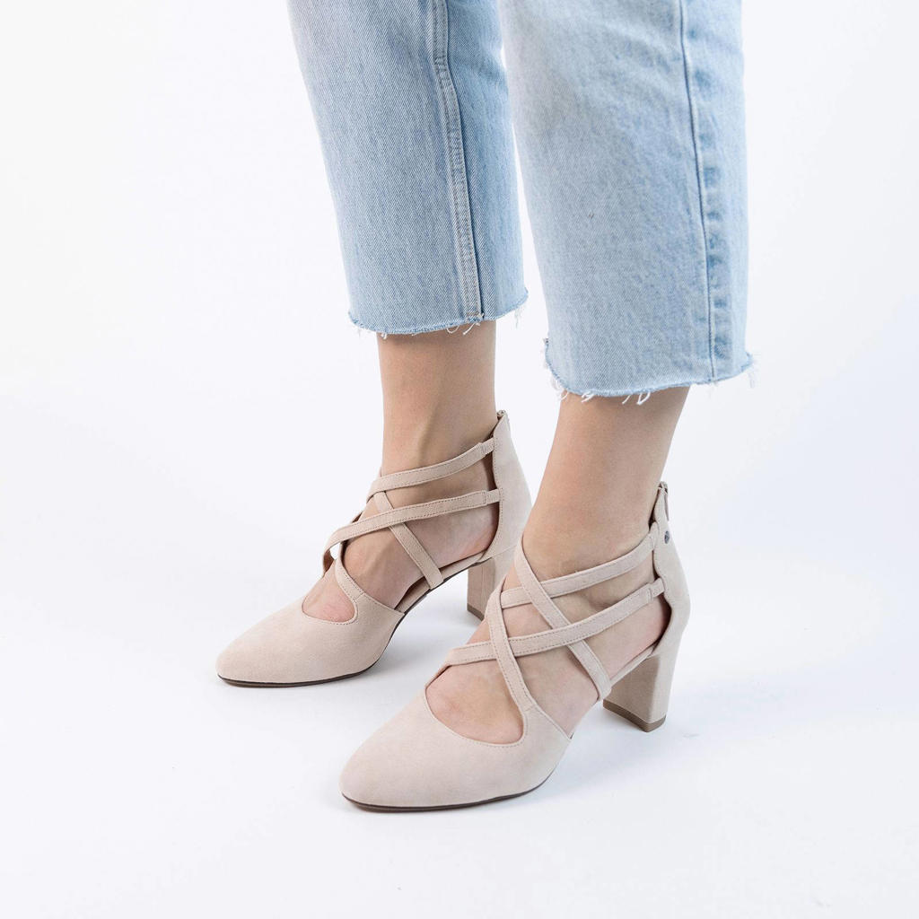 No Stress suède pumps beige kopen? | Morgen in huis | wehkamp