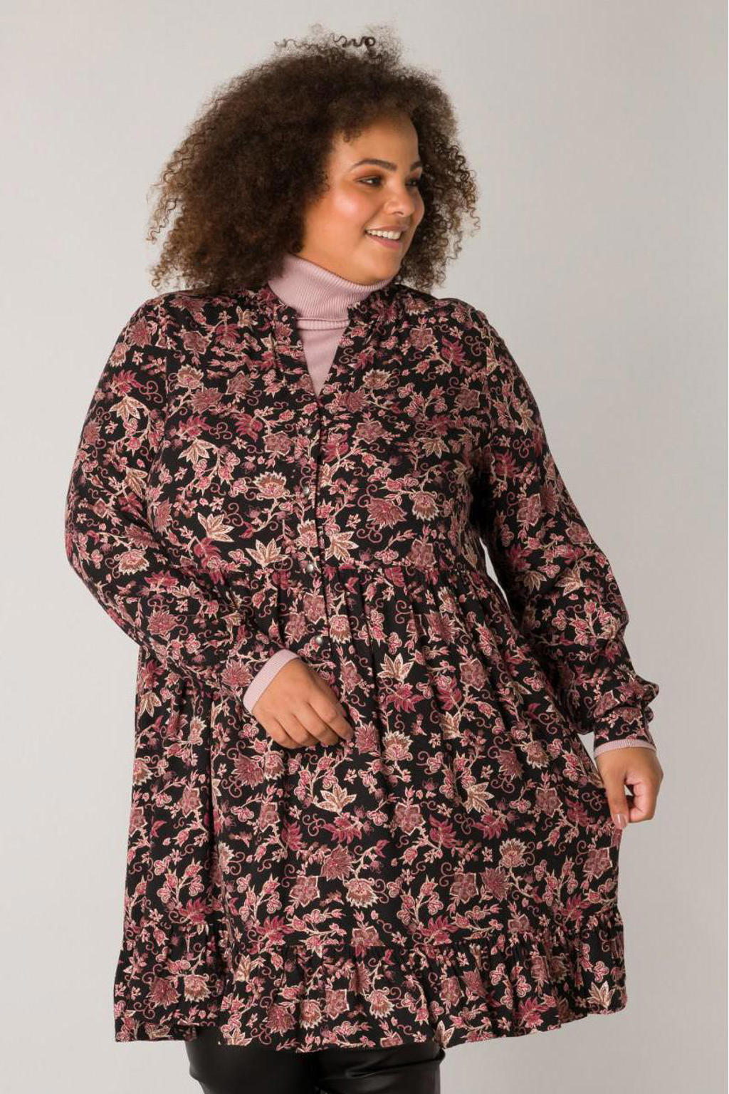 Yesta tuniek met all over print black/multi-colour | wehkamp