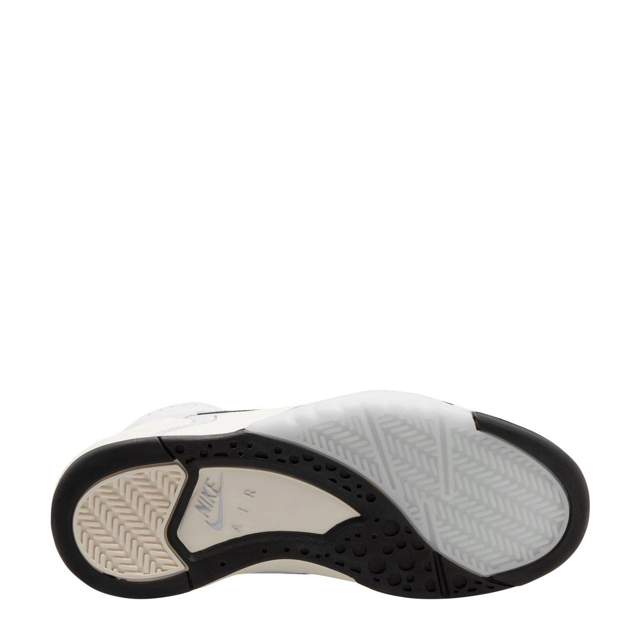 Nike Air Flight Light Swoosh sneakers lichtgrijs/zwart/metallic grijs ...