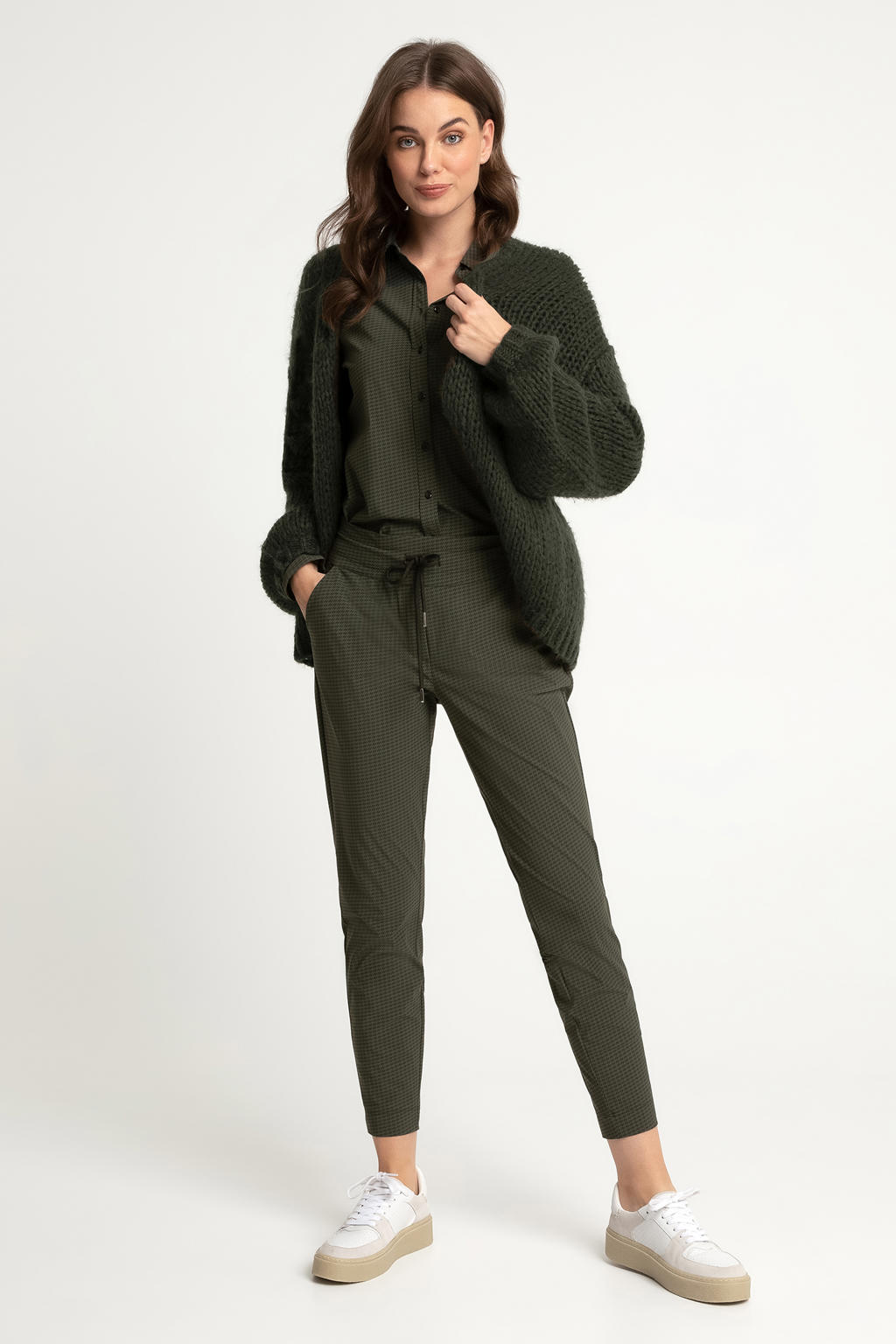 Expresso broek traveljersey groen | wehkamp