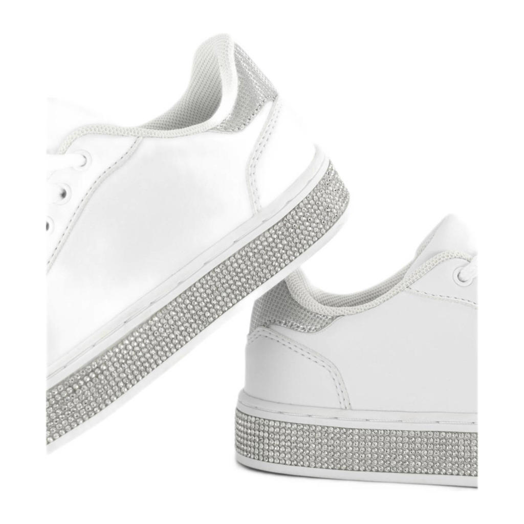 Graceland sneakers met strass wit | wehkamp