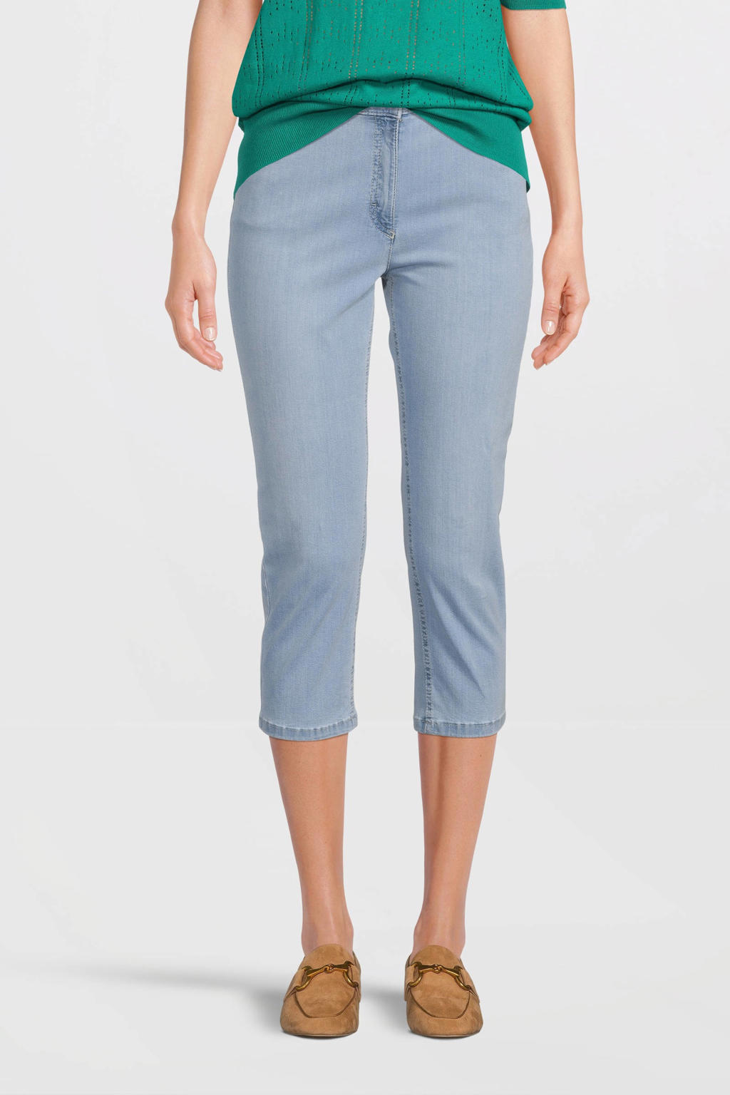 Zerres slim fit capri jeans Cora light blue denim | wehkamp