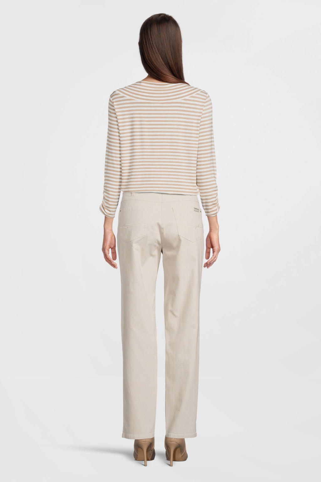 Zerres straight fit broek Greta beige | wehkamp