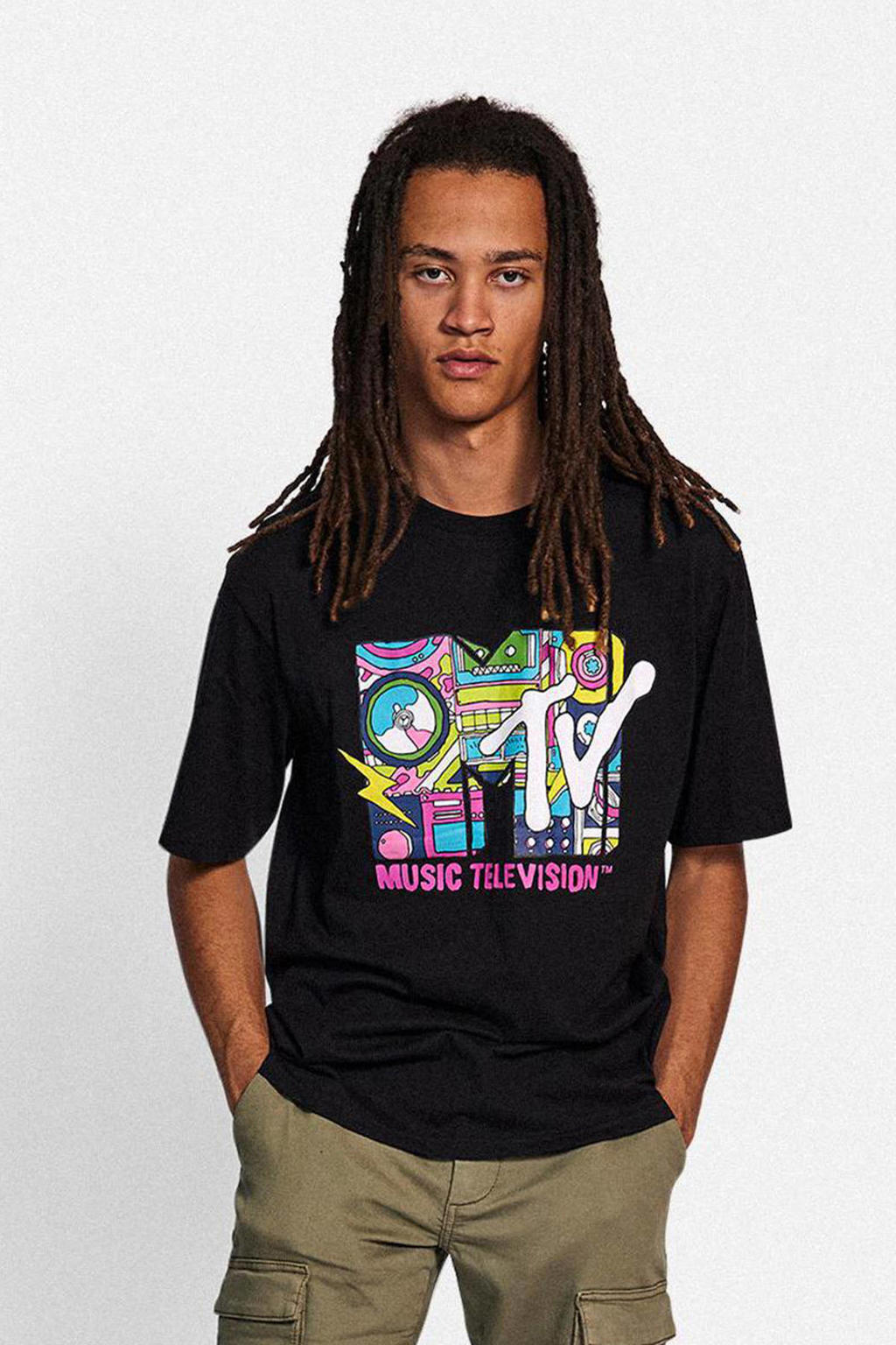 Redefined Rebel T-shirt RRCorey met printopdruk black | wehkamp