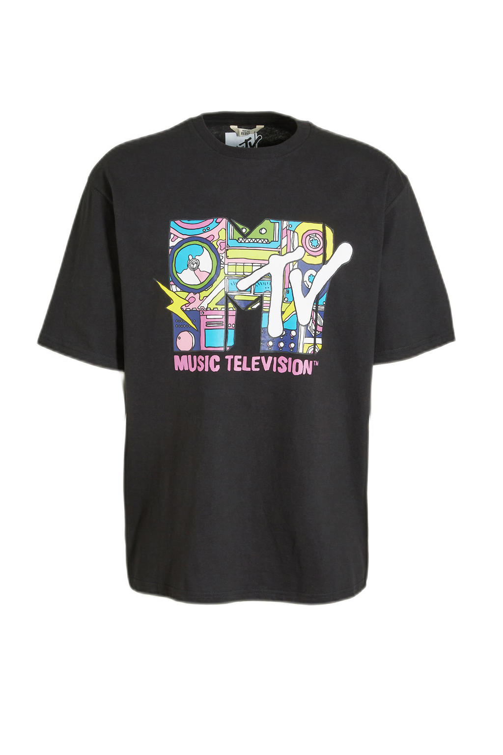 Redefined Rebel T-shirt RRCorey met printopdruk black | wehkamp