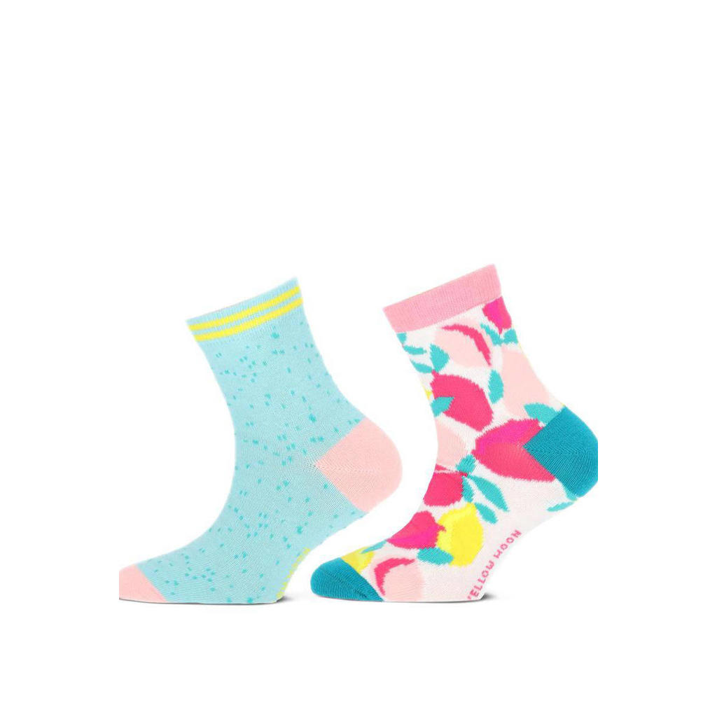 Yellow Moon sokken Citrus - set van 2 multi | wehkamp