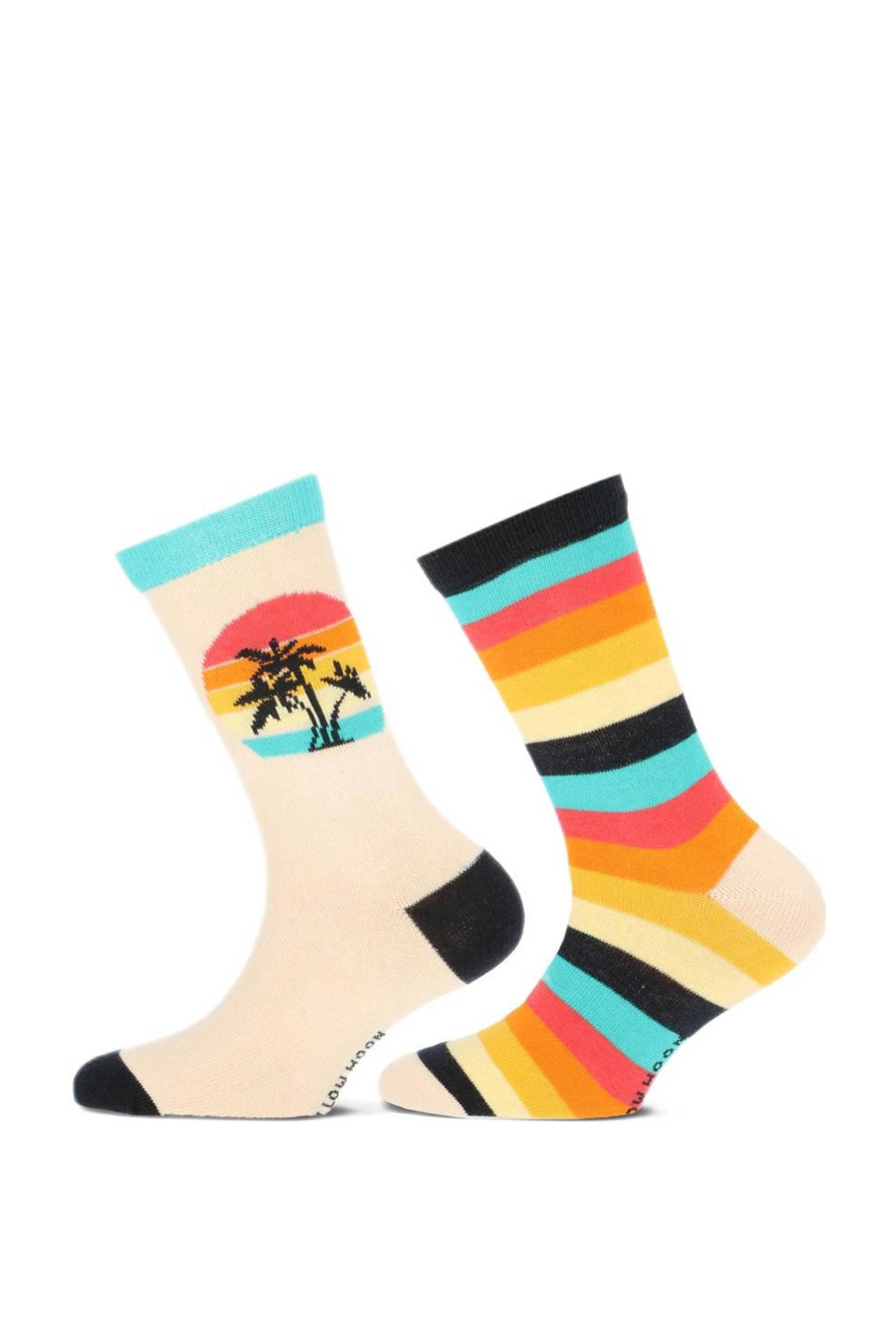 Yellow Moon sokken Palmbeach - set van 2 multi | wehkamp
