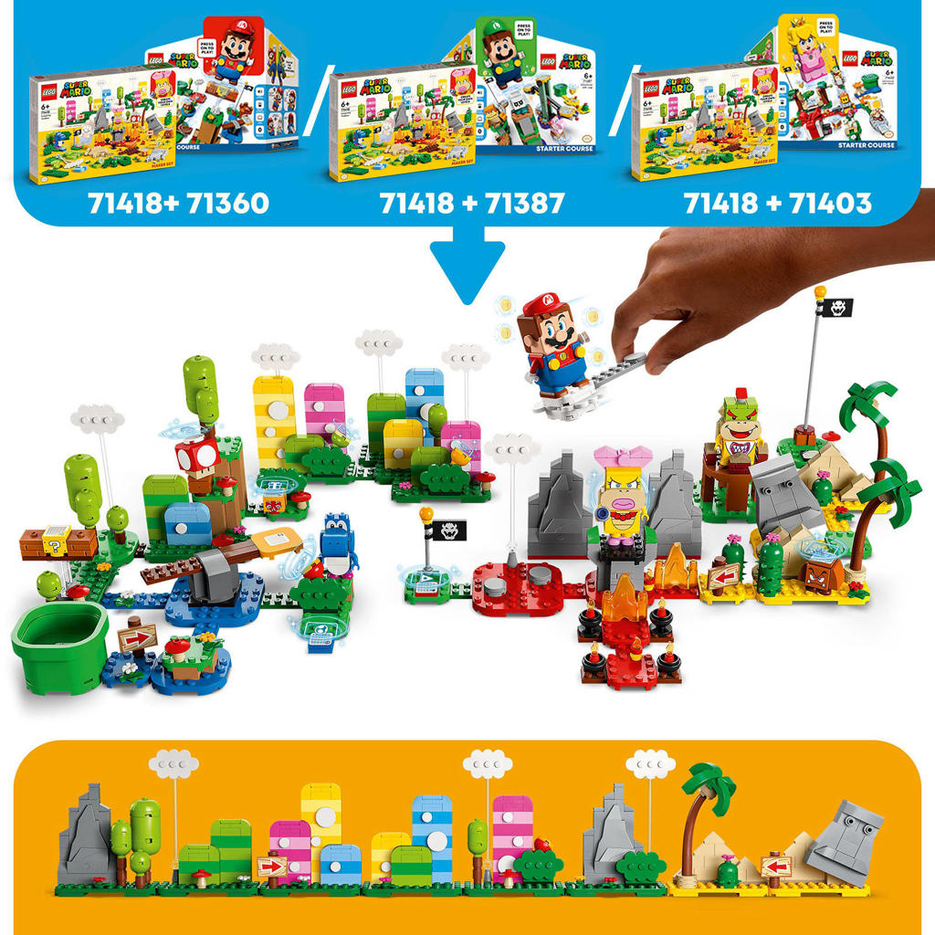 LEGO Super Mario Makersset: Creatieve gereedschapskist 71418 | wehkamp