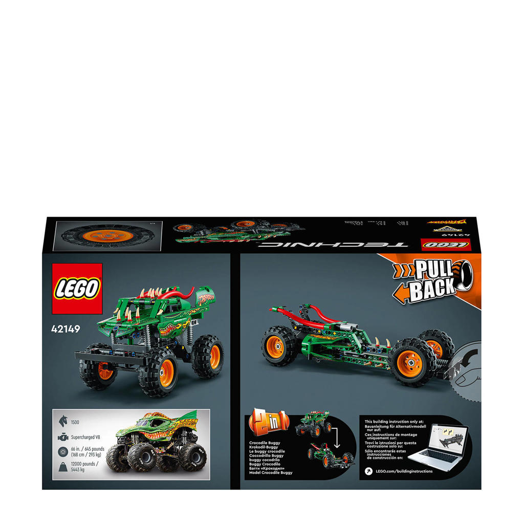 LEGO Technic Monster Jam Dragon 42149 | wehkamp