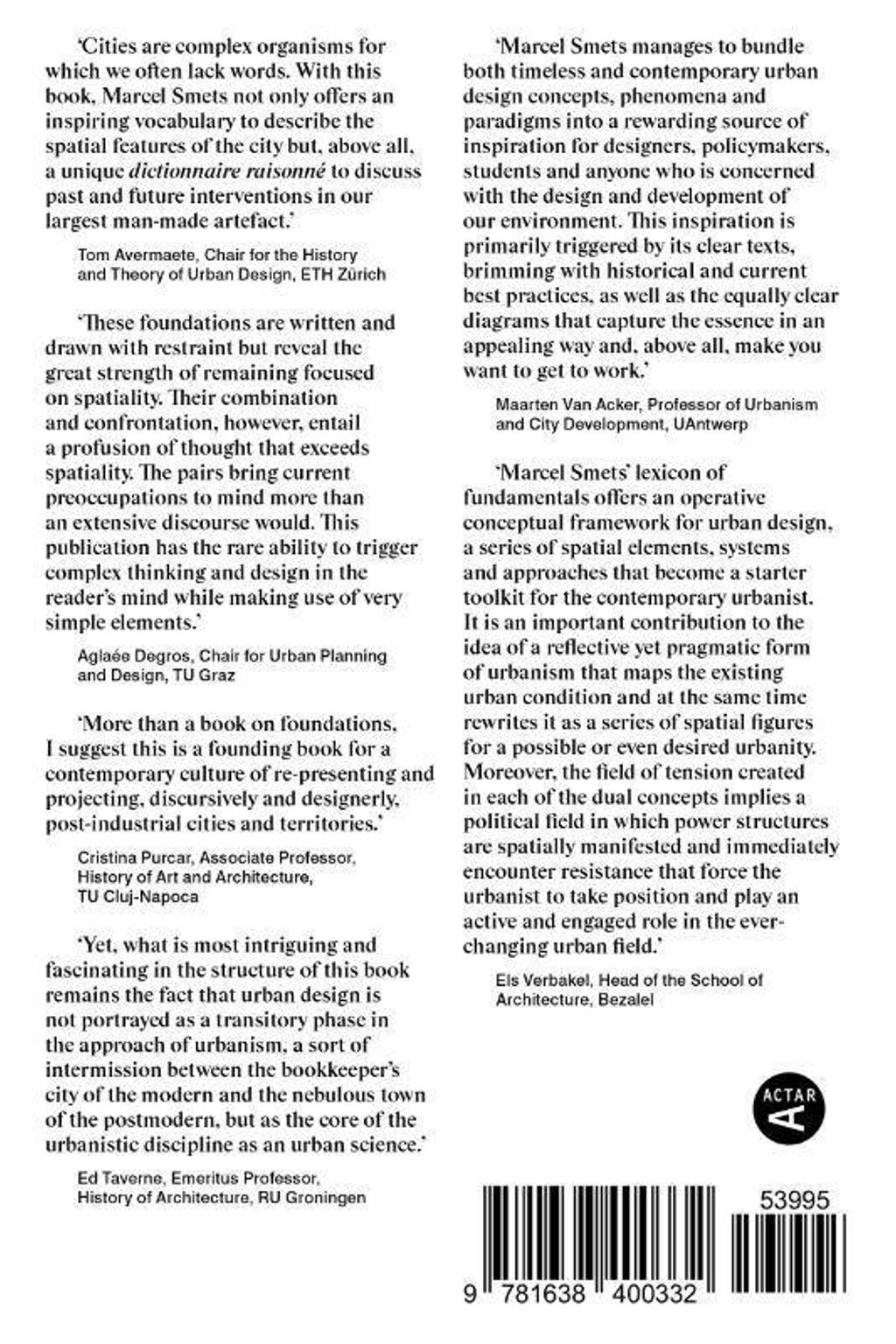 Marcel Smets Foundations of Urban Design | wehkamp