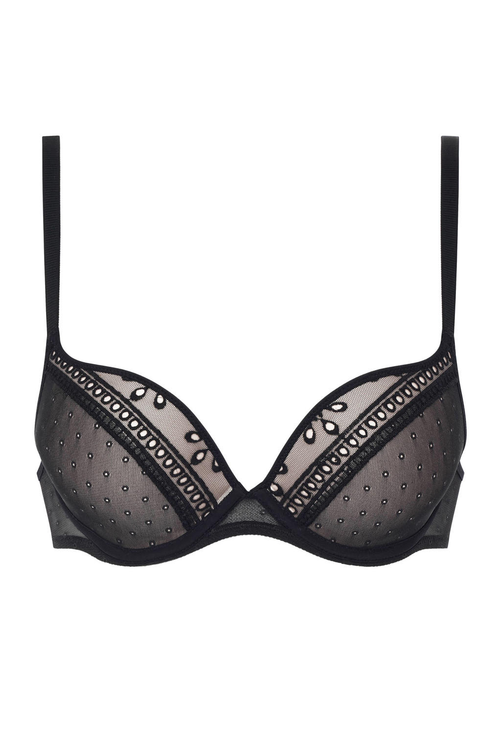 Passionata voorgevormde push-up bh Prisca zwart | wehkamp