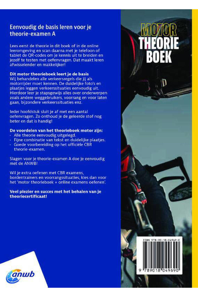 ANWB ANWB rijopleiding: Motor - Theorieboek Rijbewijs A | wehkamp
