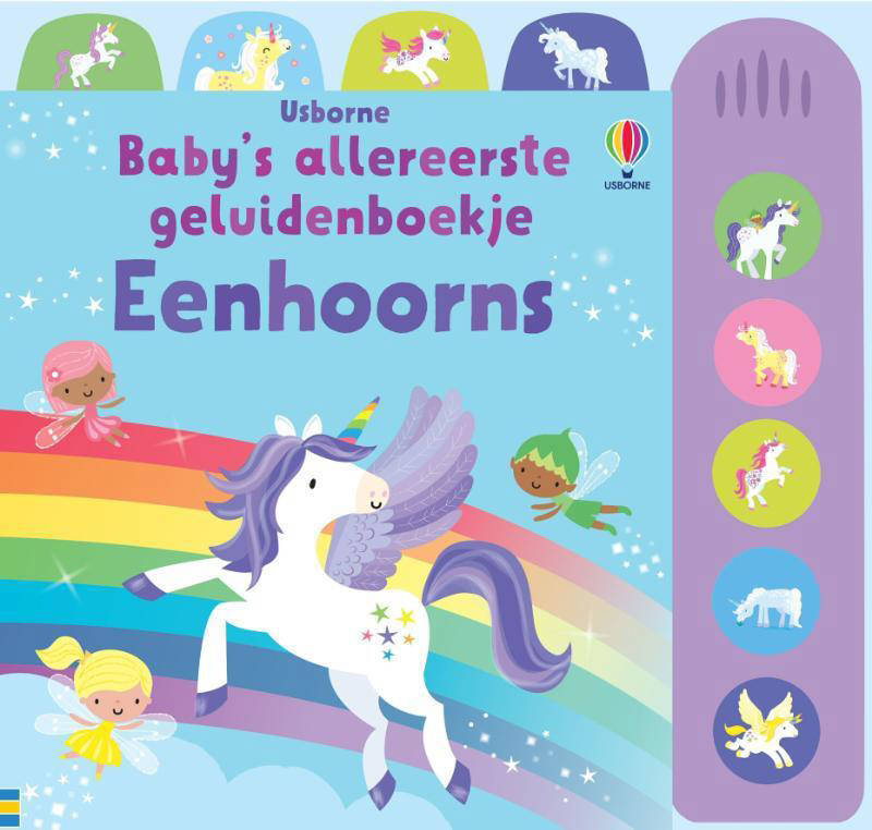 Baby's allereerste geluidenboekje: Eenhoorns | wehkamp