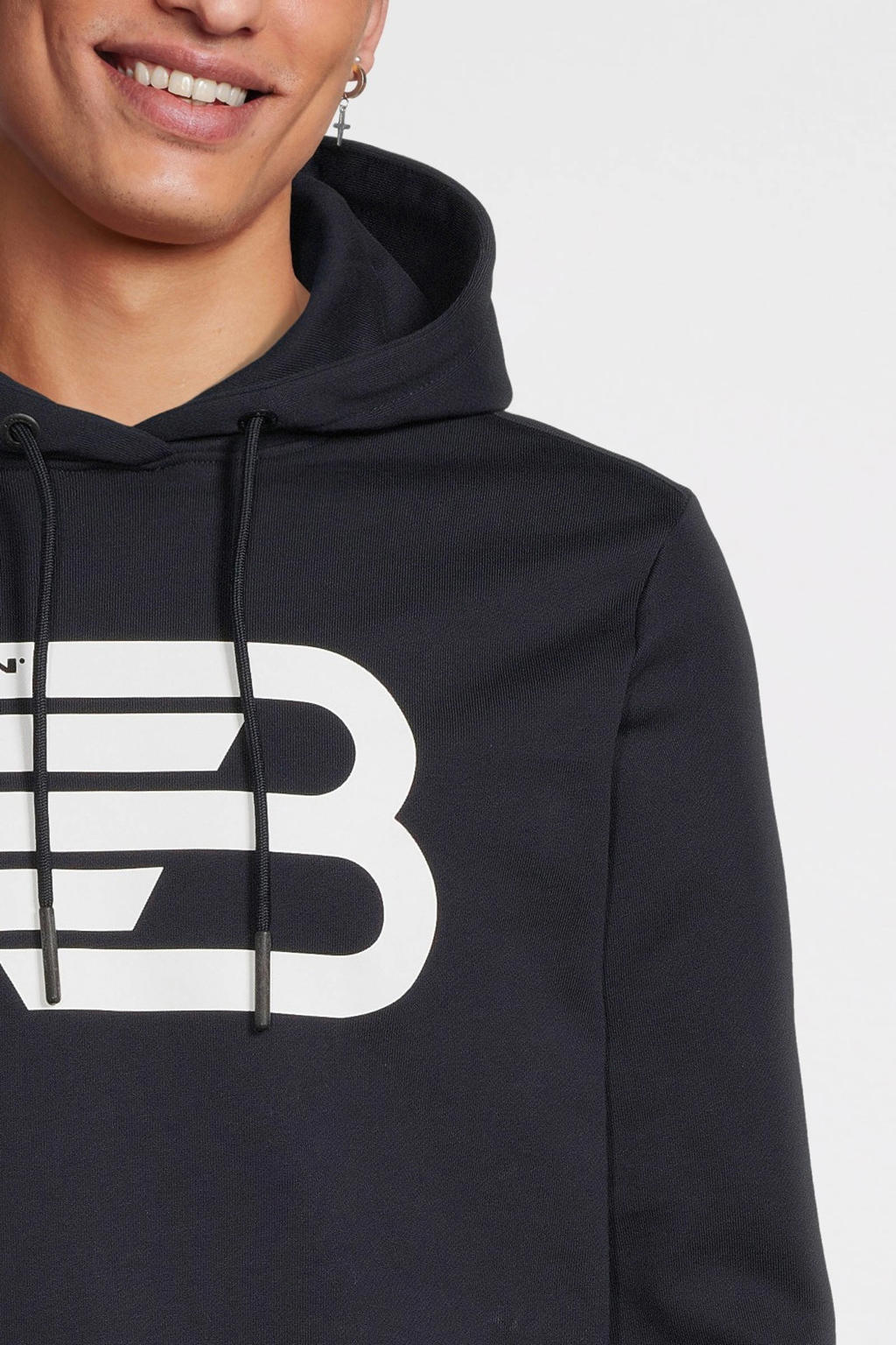 Ballin hoodie original icon met logo dark blue | wehkamp