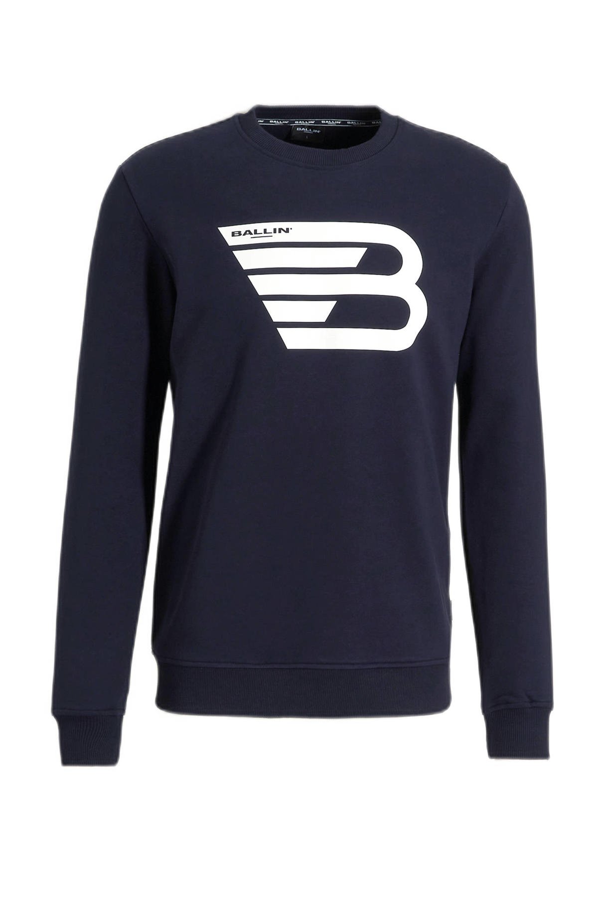 Ballin sweater original icon met logo dark blue | wehkamp