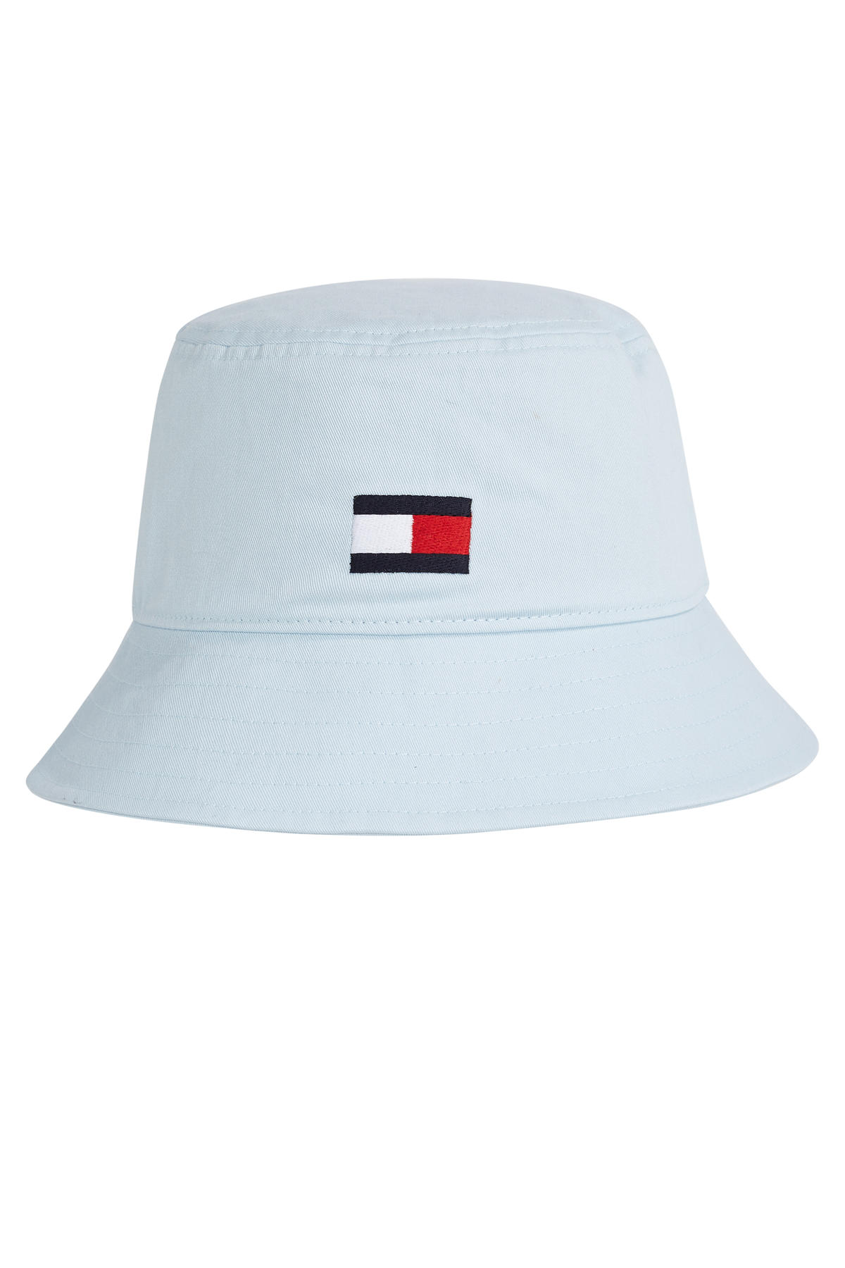 Tommy Hilfiger bucket hat met logo lichtblauw | wehkamp