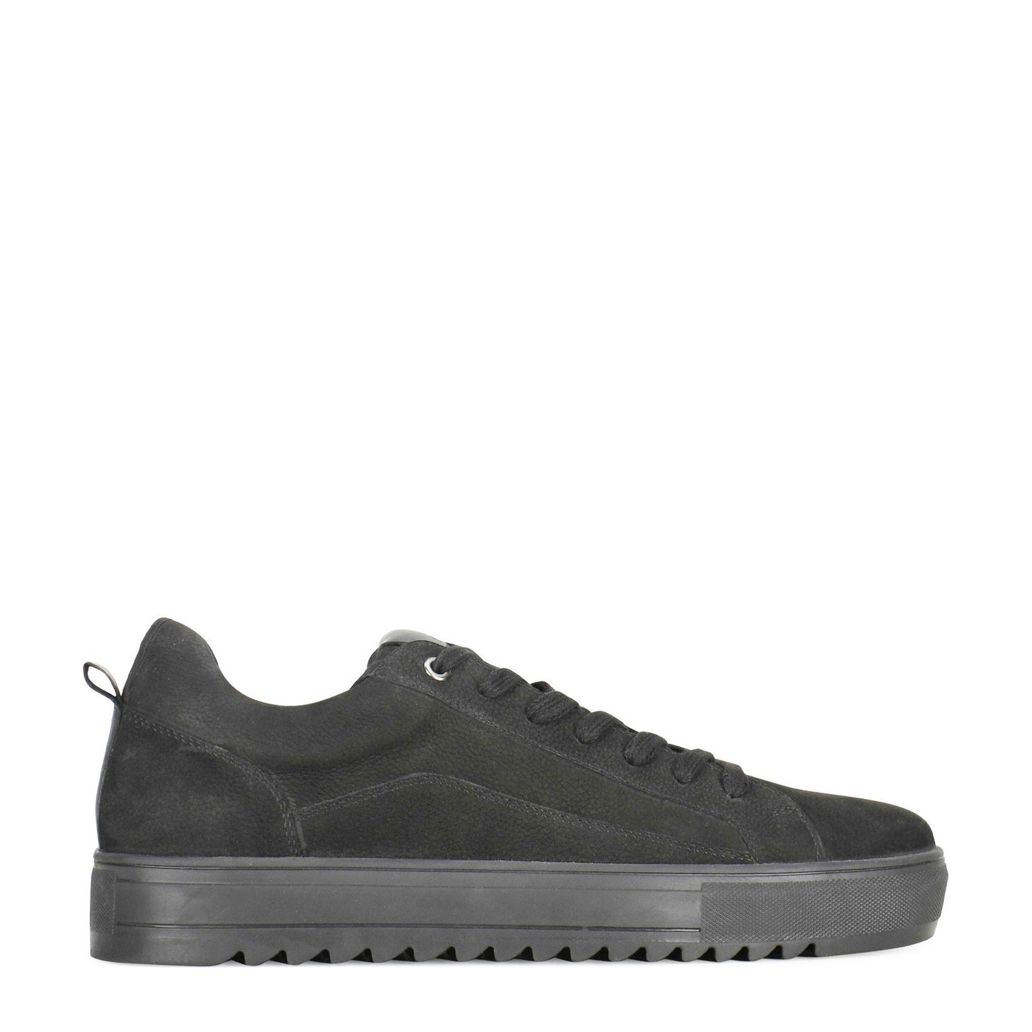 PS Poelman MIKE suede sneakers zwart | wehkamp