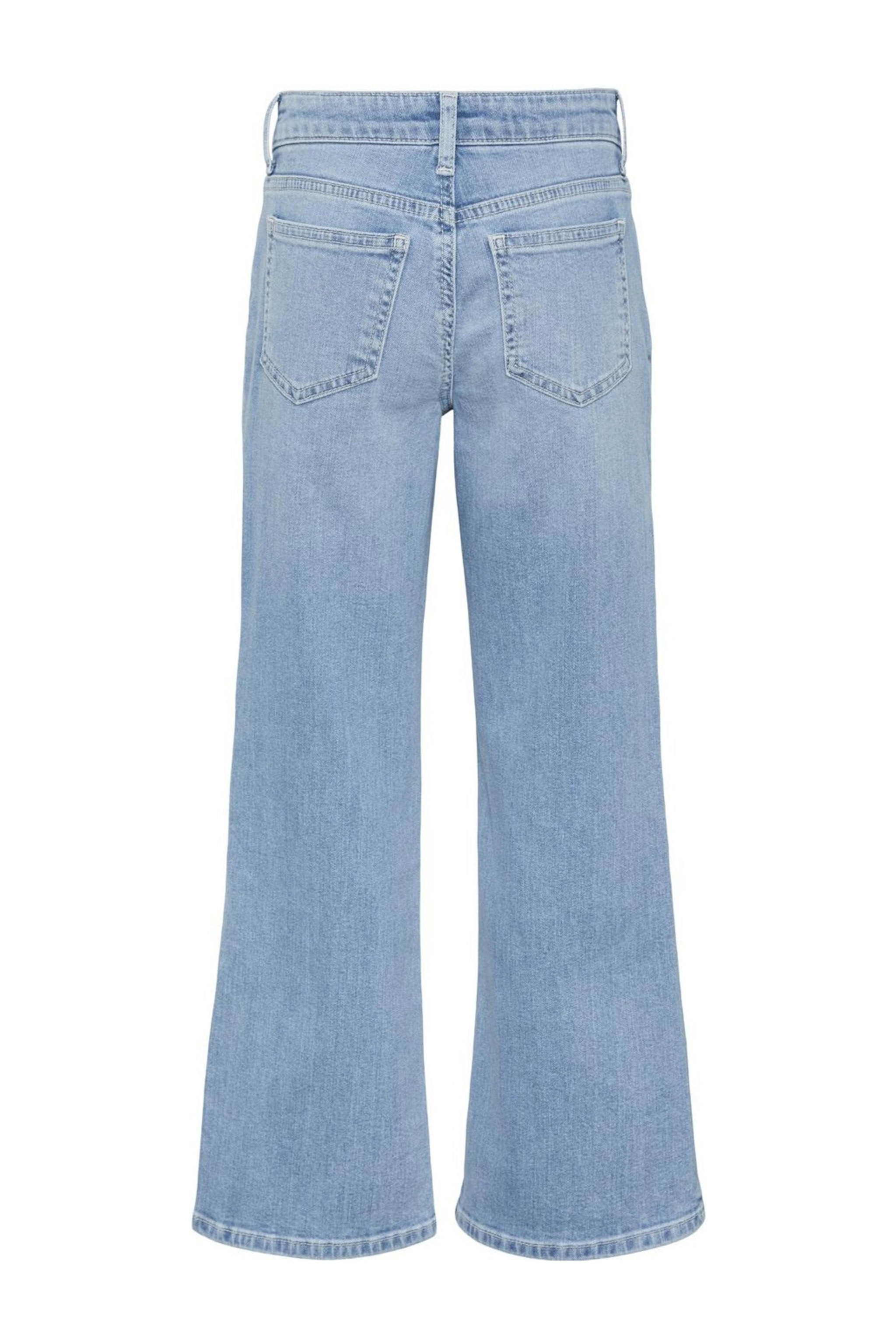 PIECES KIDS wide leg jeans PKLANA light blue denim | wehkamp