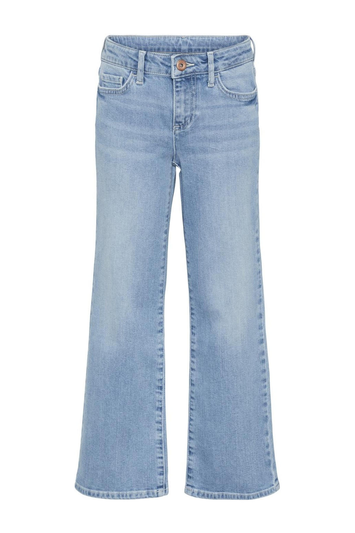 PIECES KIDS wide leg jeans PKLANA light blue denim | wehkamp
