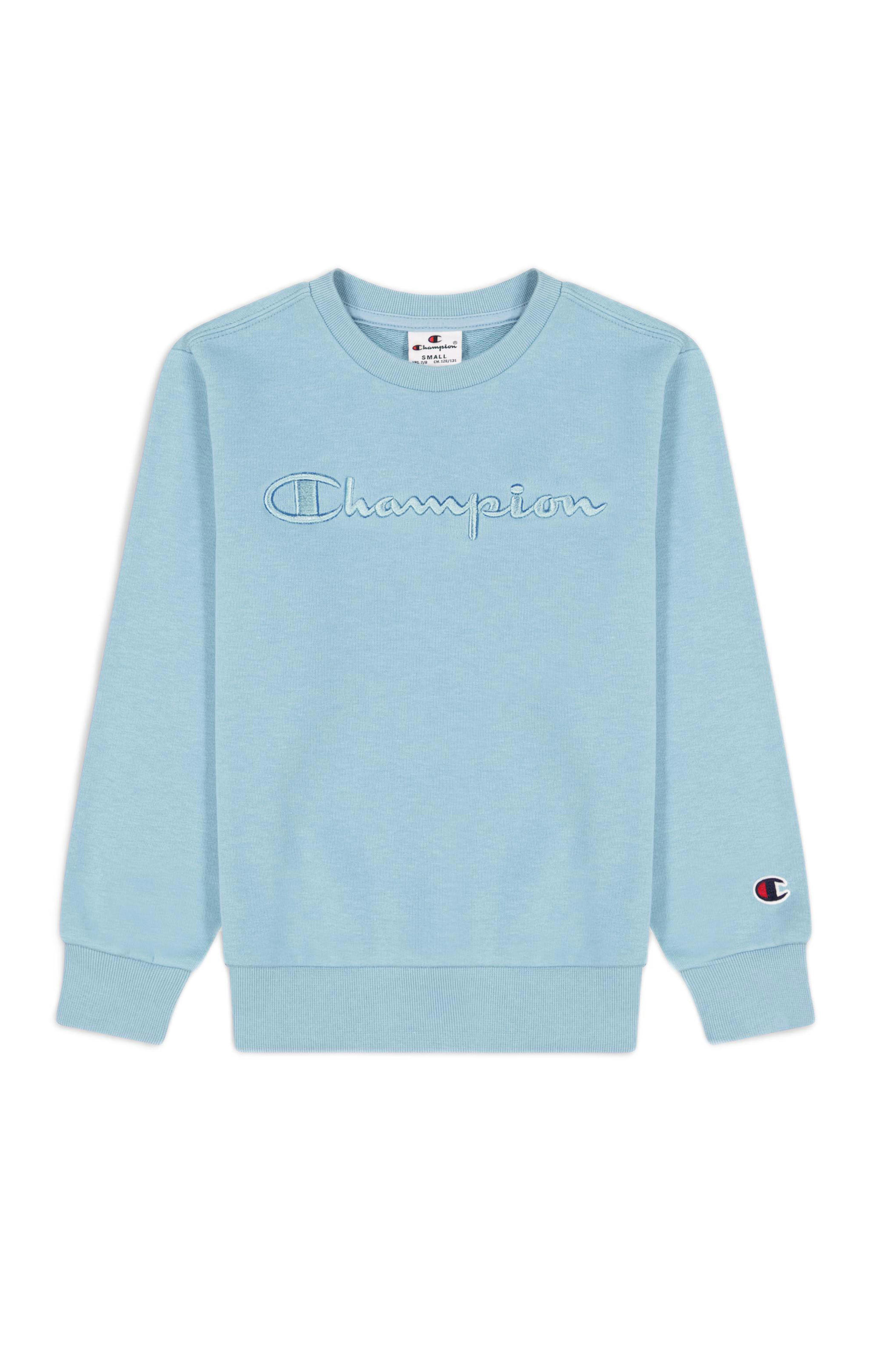Champion sweater met logo blauw | wehkamp