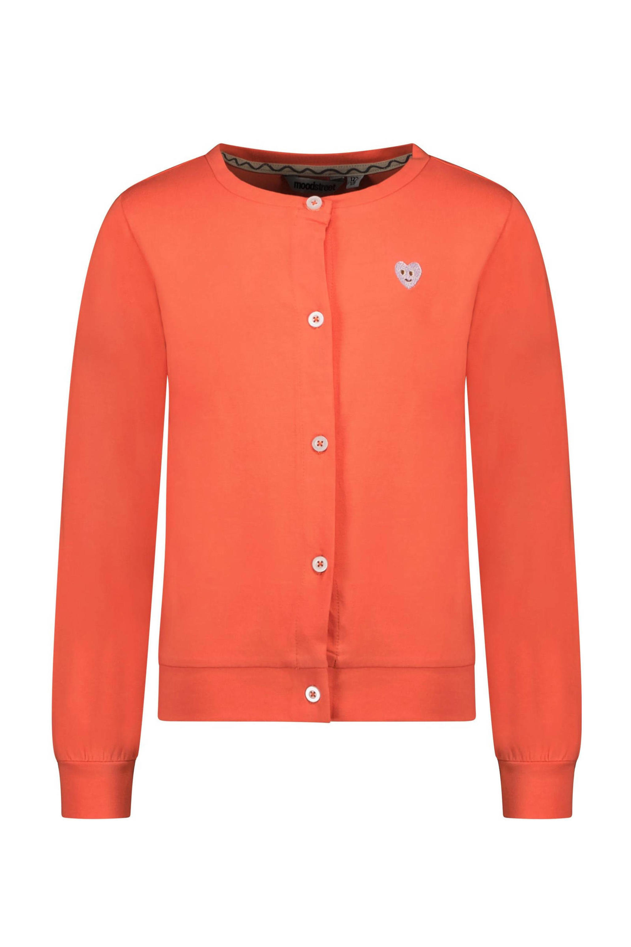 Moodstreet sweatvest koraalrood | wehkamp