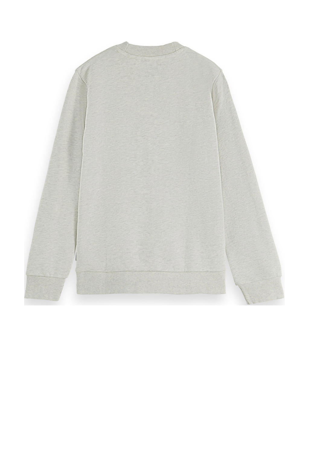 Scotch & Soda sweater met printopdruk ecru melange | wehkamp