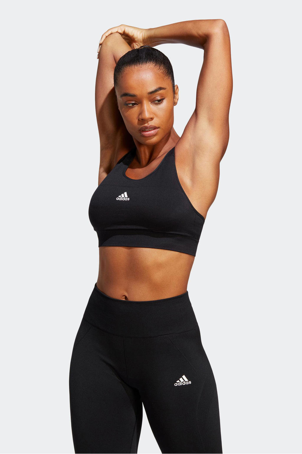 adidas Performance level 2 sportbh zwart | wehkamp