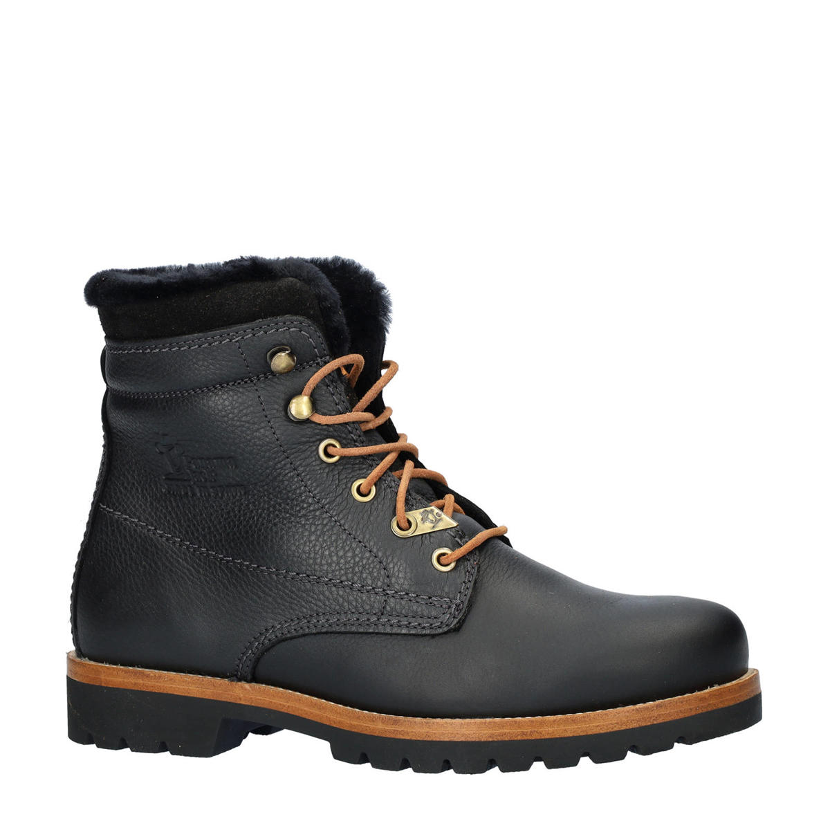 Panama Jack Igloo leren veterboots zwart | wehkamp