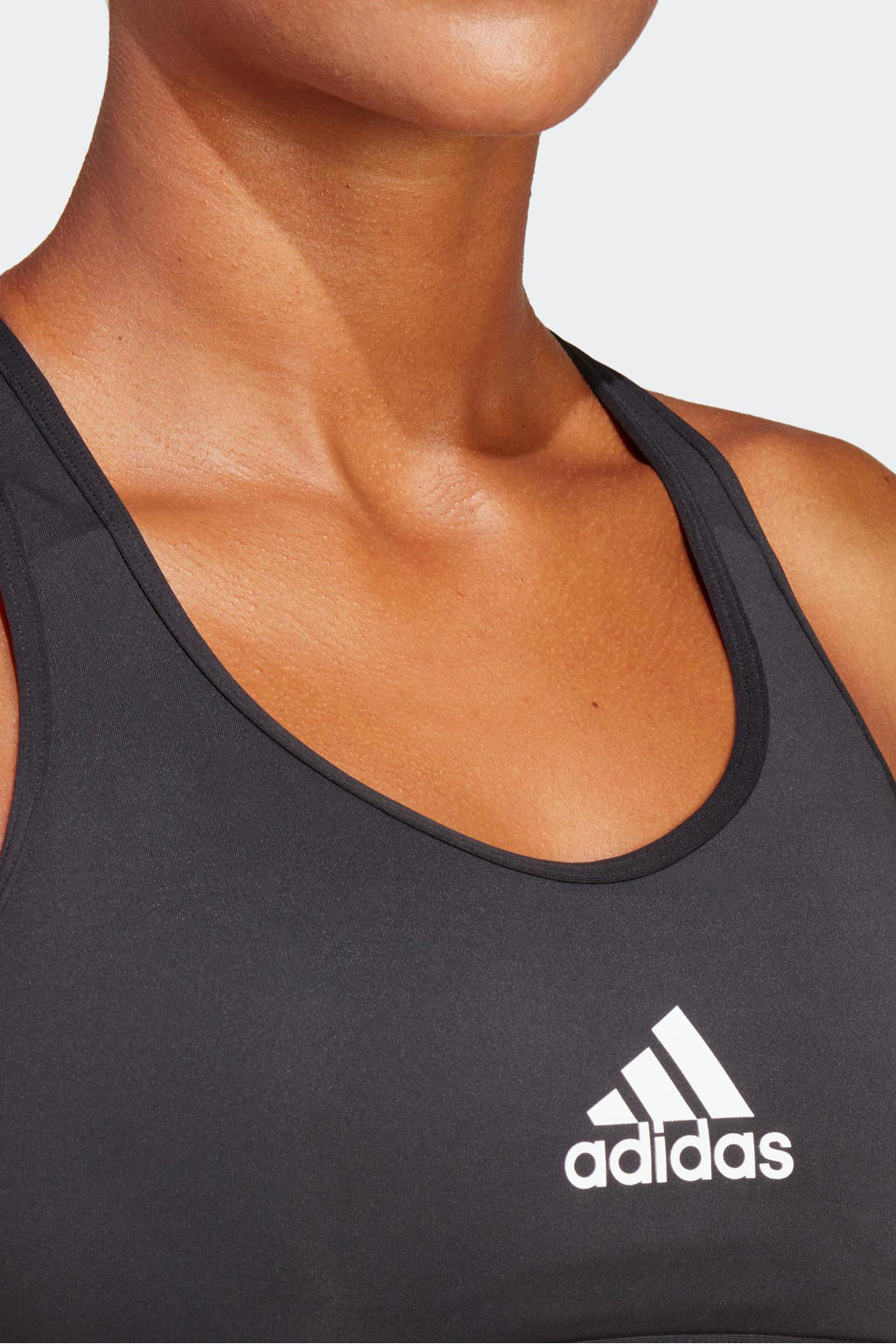 adidas Performance level 2 sportbh zwart | wehkamp