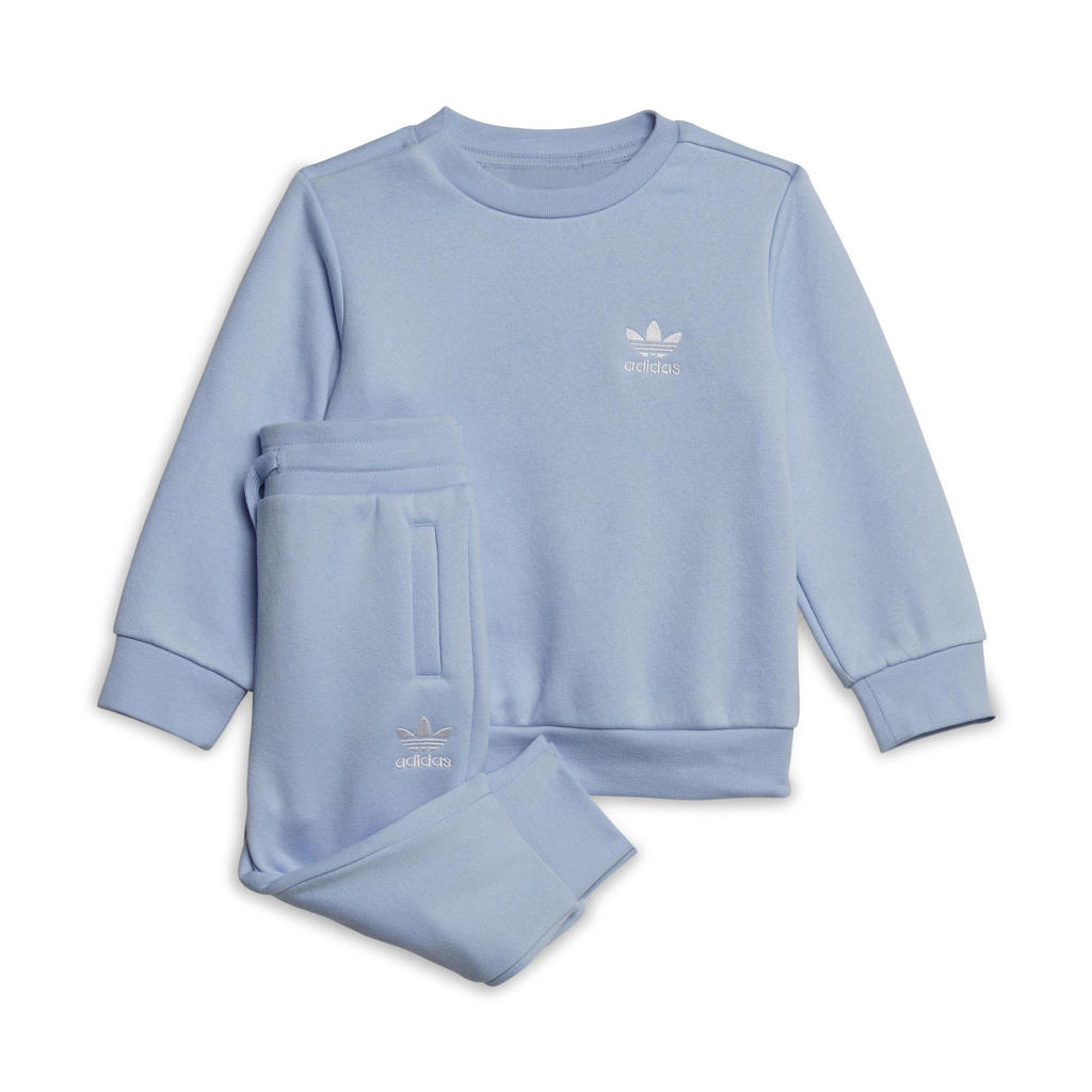 adidas Originals joggingpak lichtblauw | wehkamp