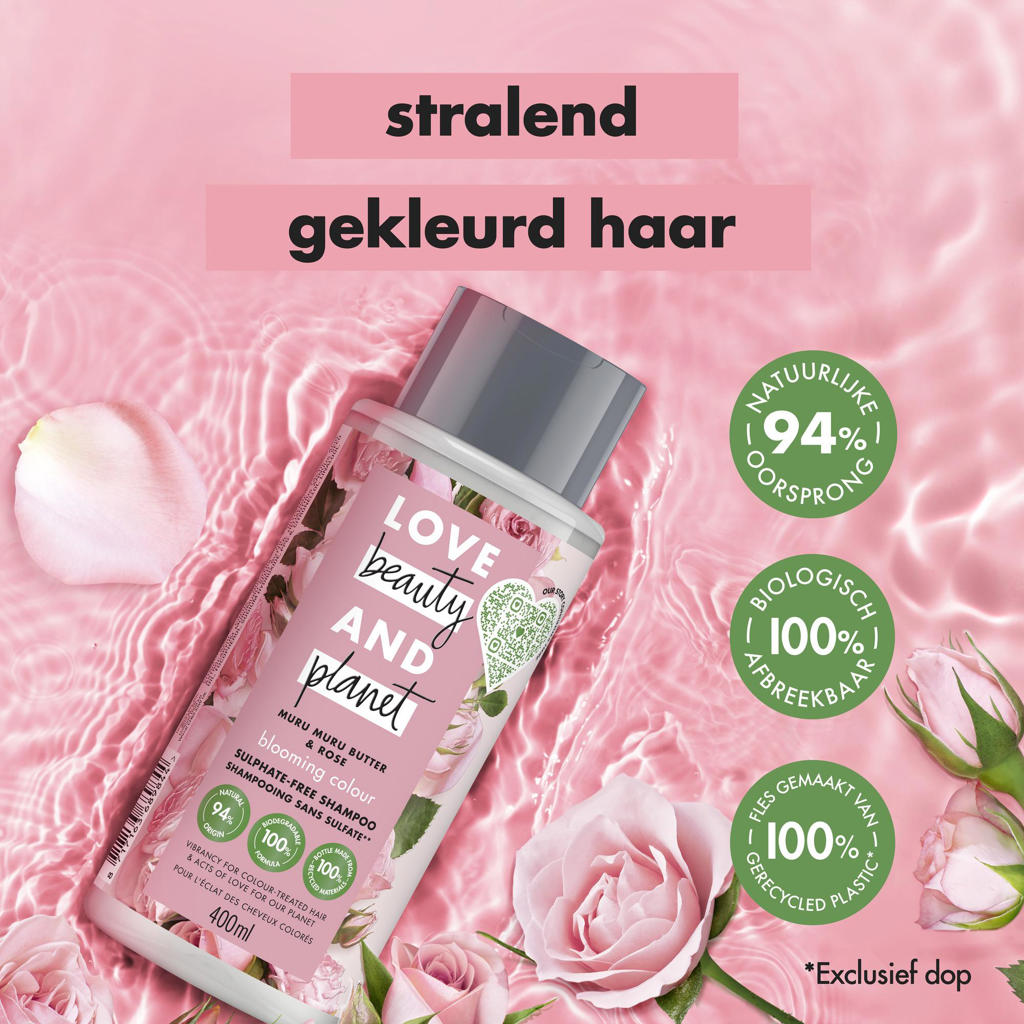 Love Beauty and Planet Muru Muru Butter & Rose Blooming Colour shampoo ...