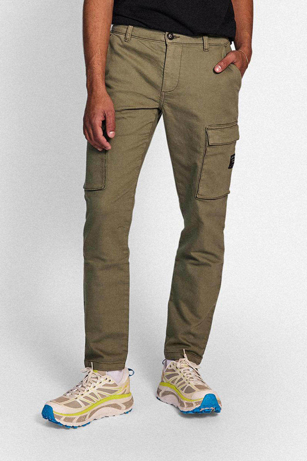 Redefined Rebel regular fit cargo broek RRPLTim olivine | wehkamp