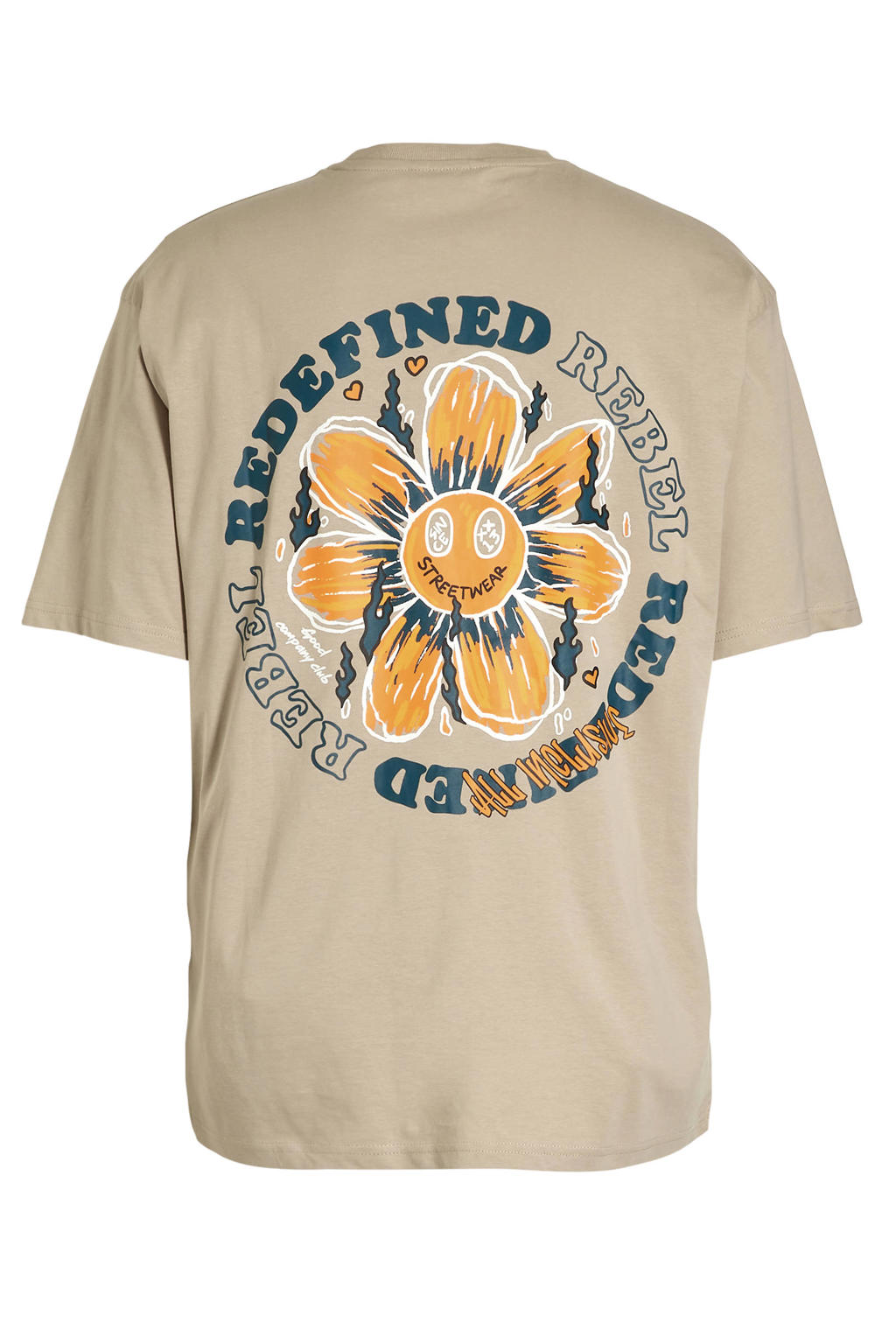 Redefined Rebel oversized T-shirt RRCarter met backprint string | wehkamp