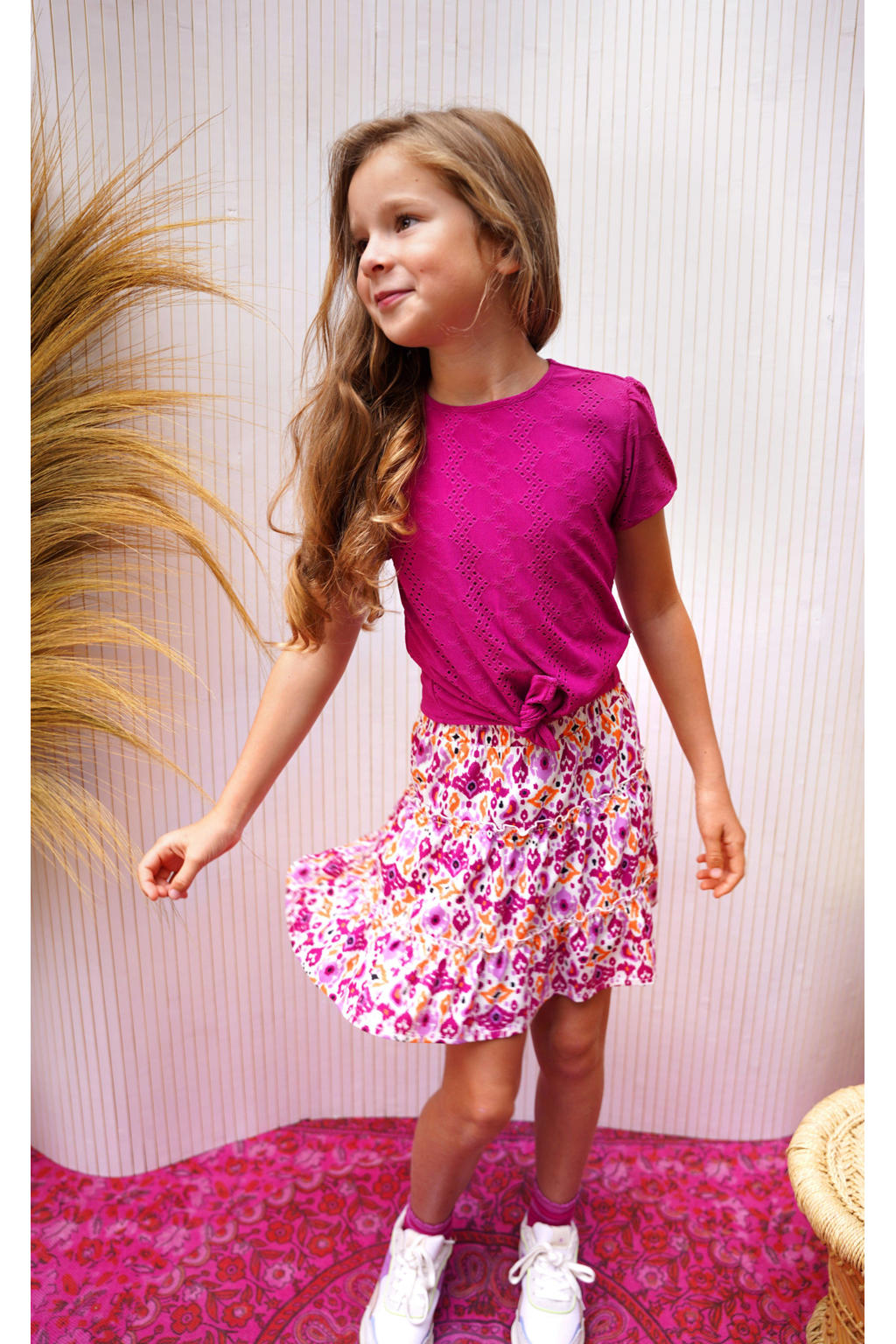 B.Nosy rok B.Adorable met all over print fuchsia/multicolor | wehkamp