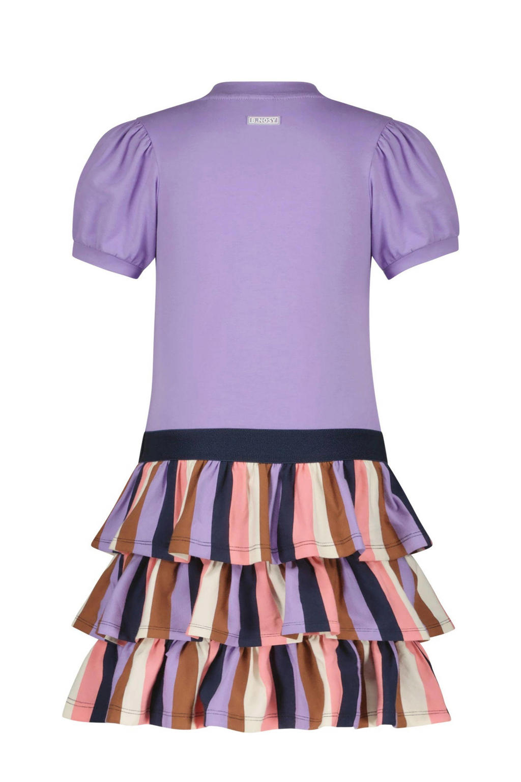 B.Nosy jurk B.Joyful met all over print lila/multicolor | wehkamp