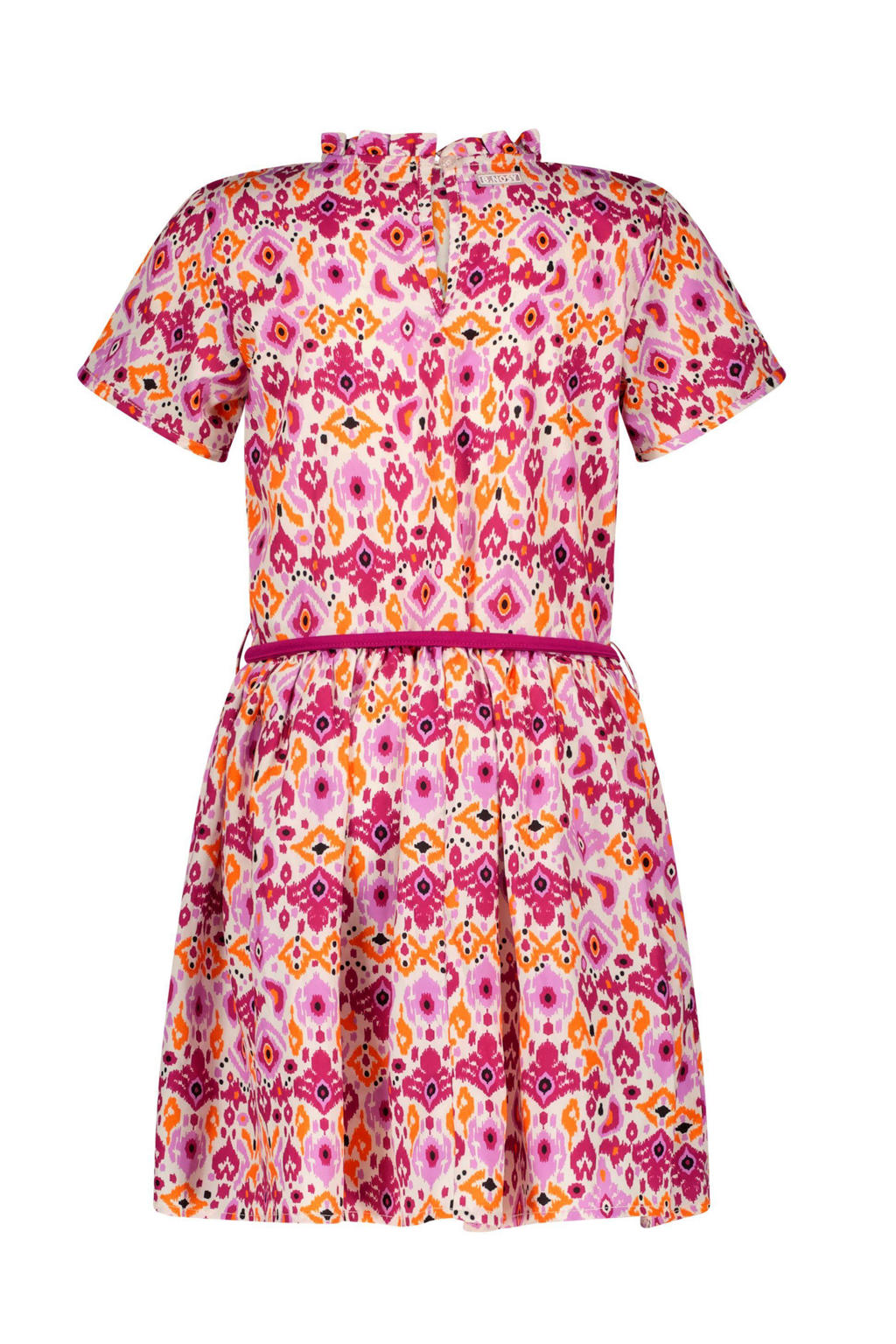 B.Nosy jurk B.Adorable met all over print fuchsia/multicolor | wehkamp
