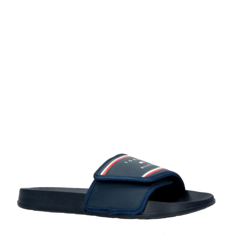Tommy Hilfiger badslippers donkerblauw | wehkamp